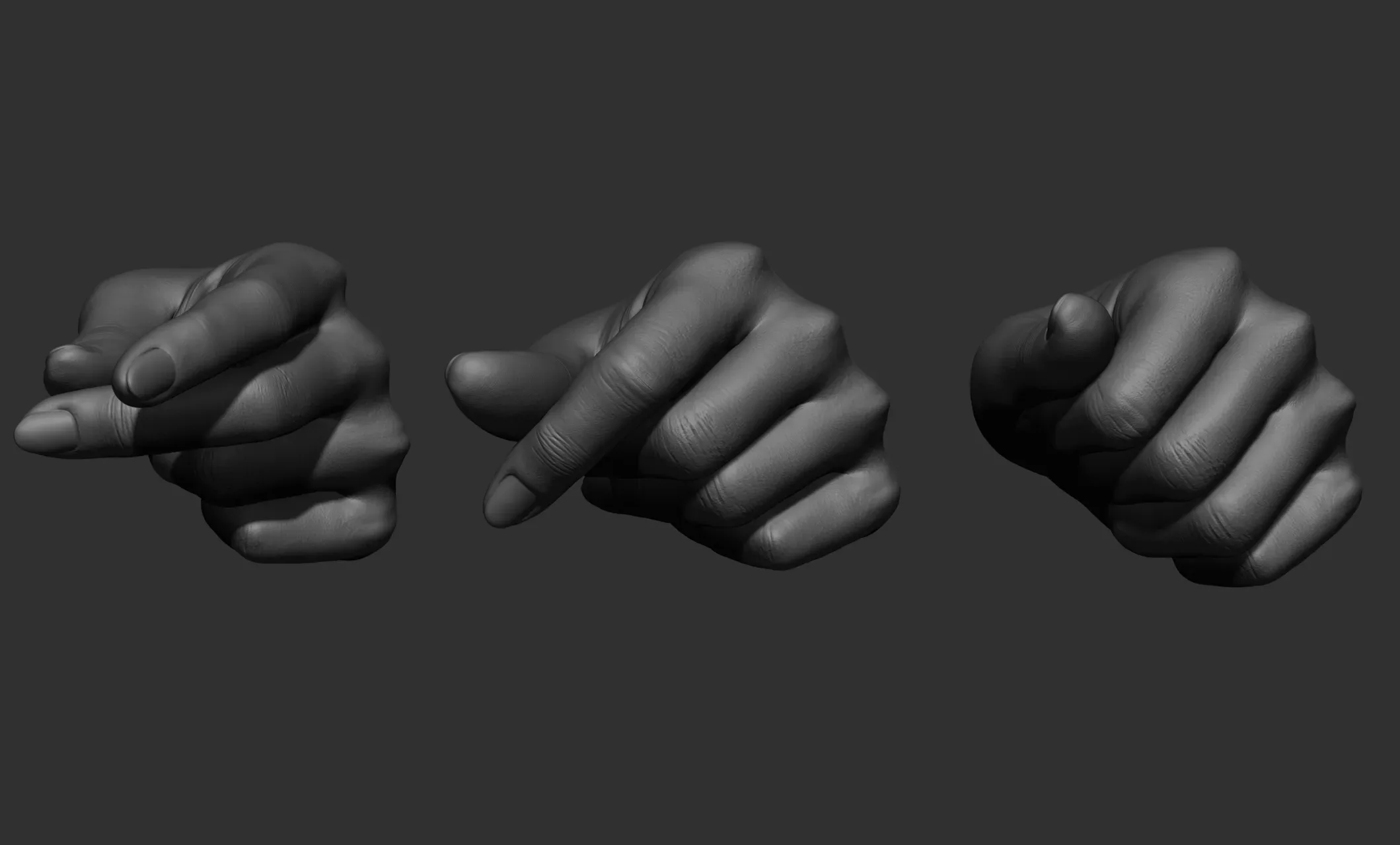 17 Female hand poses - FlippedNormals
