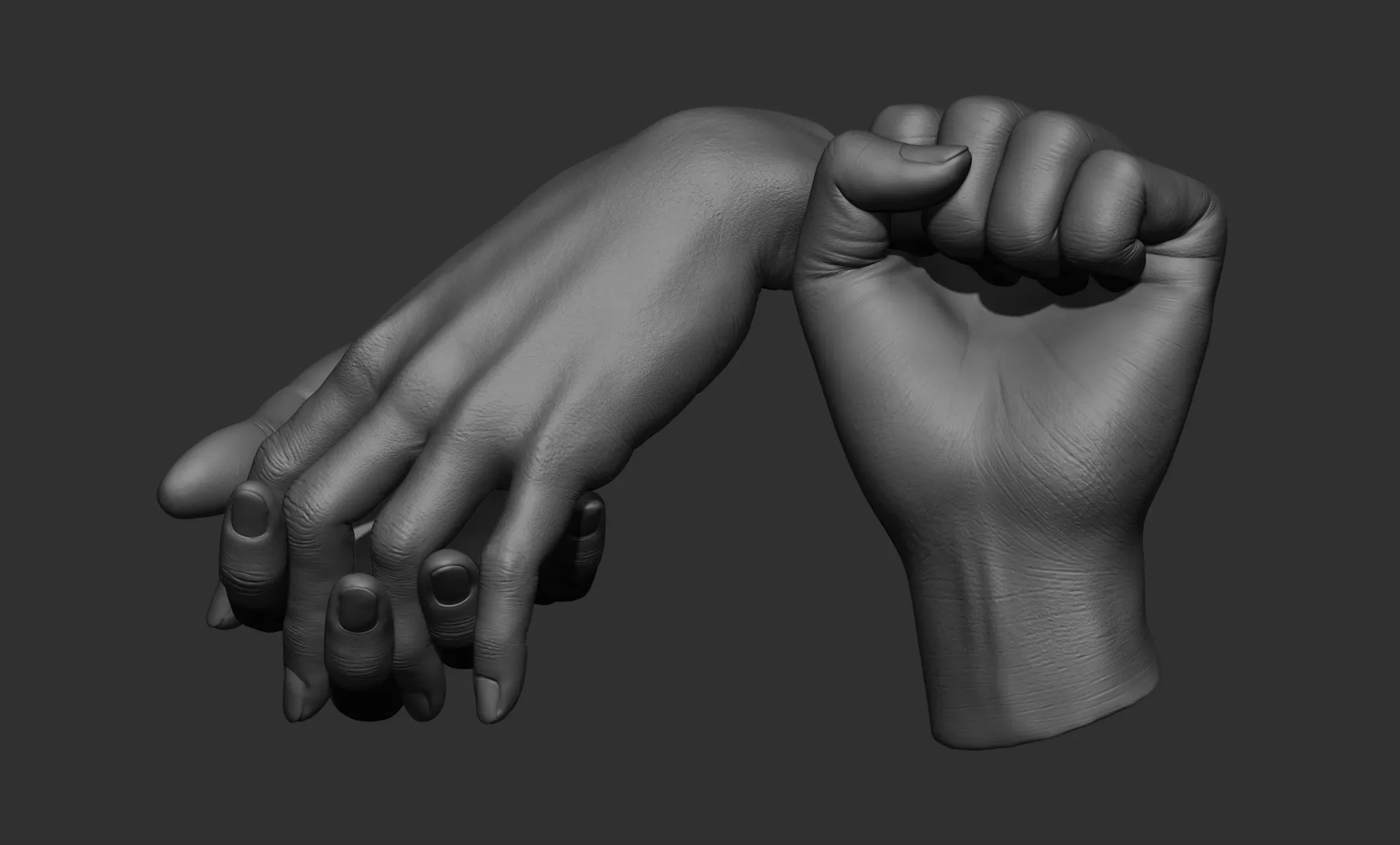17 Female hand poses - FlippedNormals