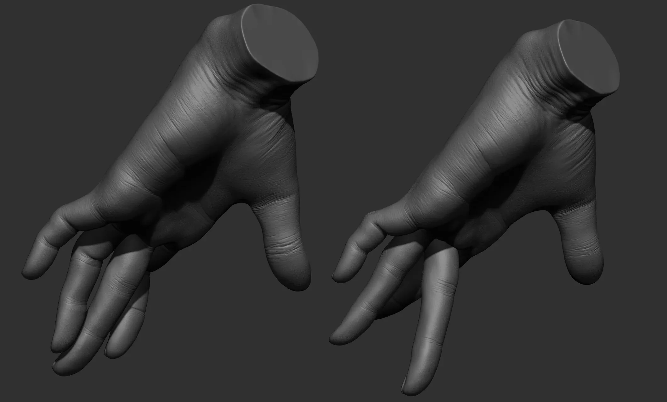 17 Female hand poses - FlippedNormals