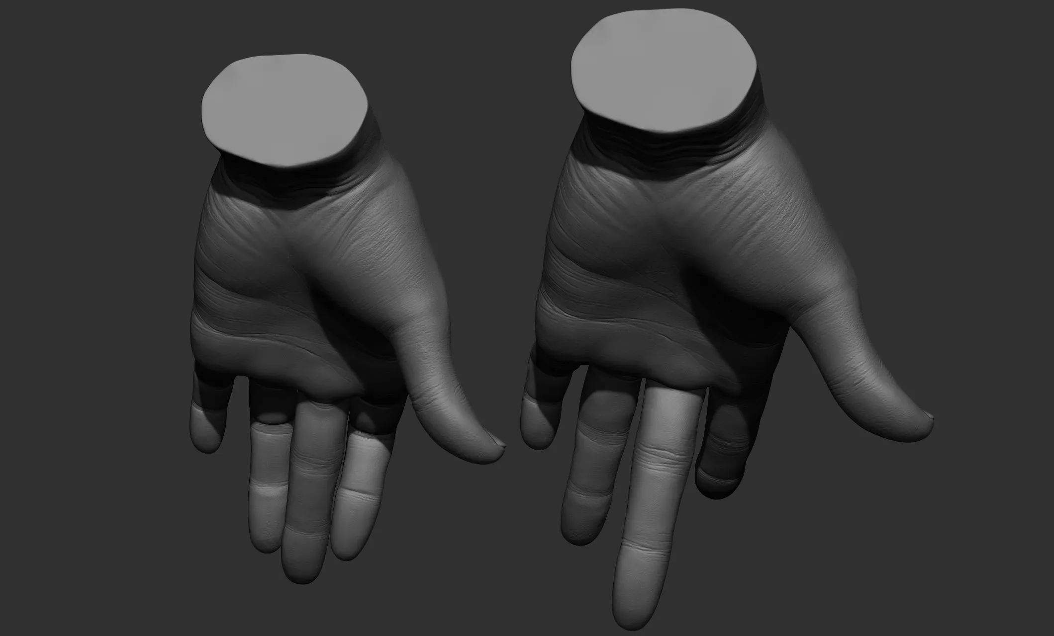 17 Female hand poses - FlippedNormals