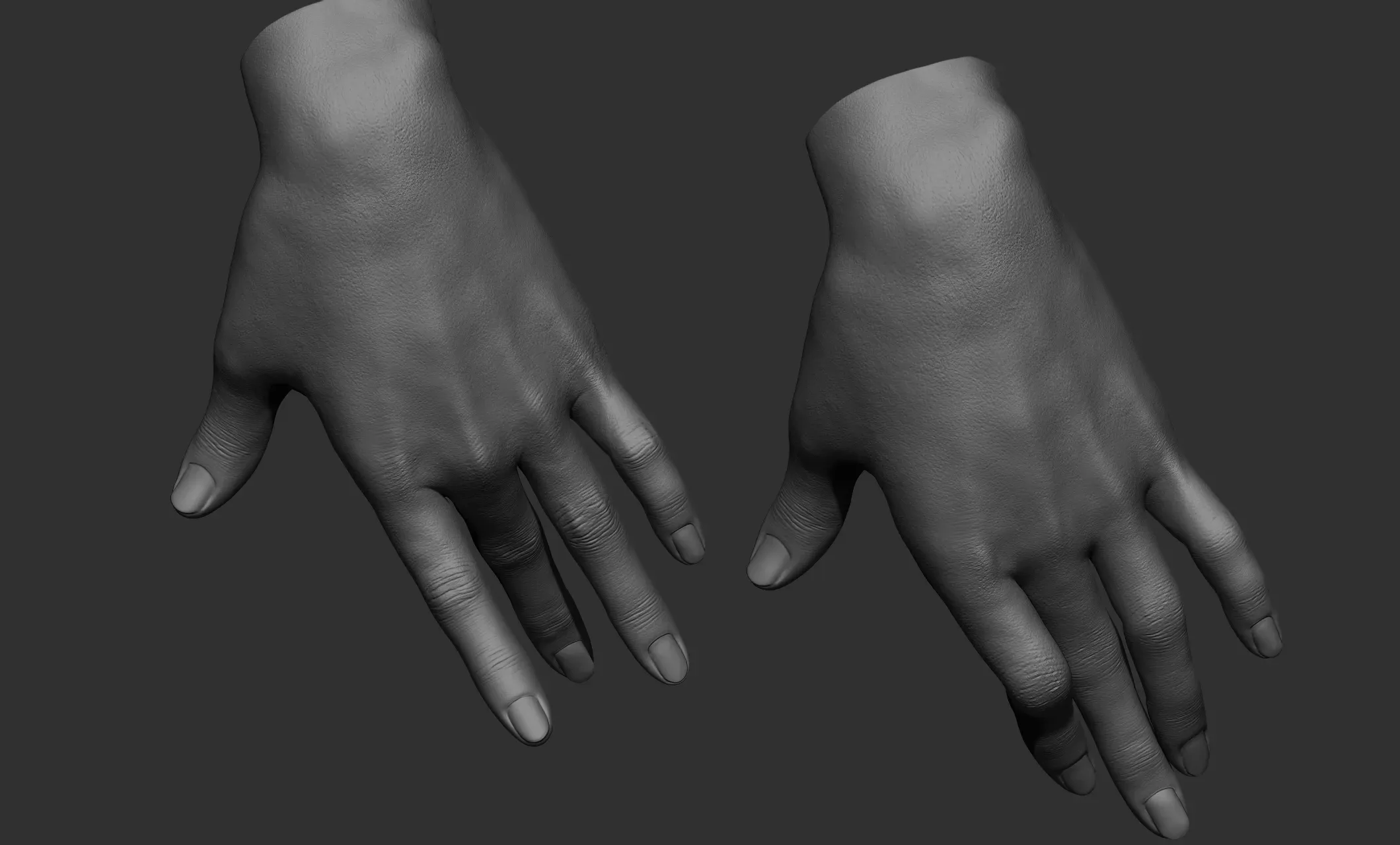 17 Female hand poses - FlippedNormals