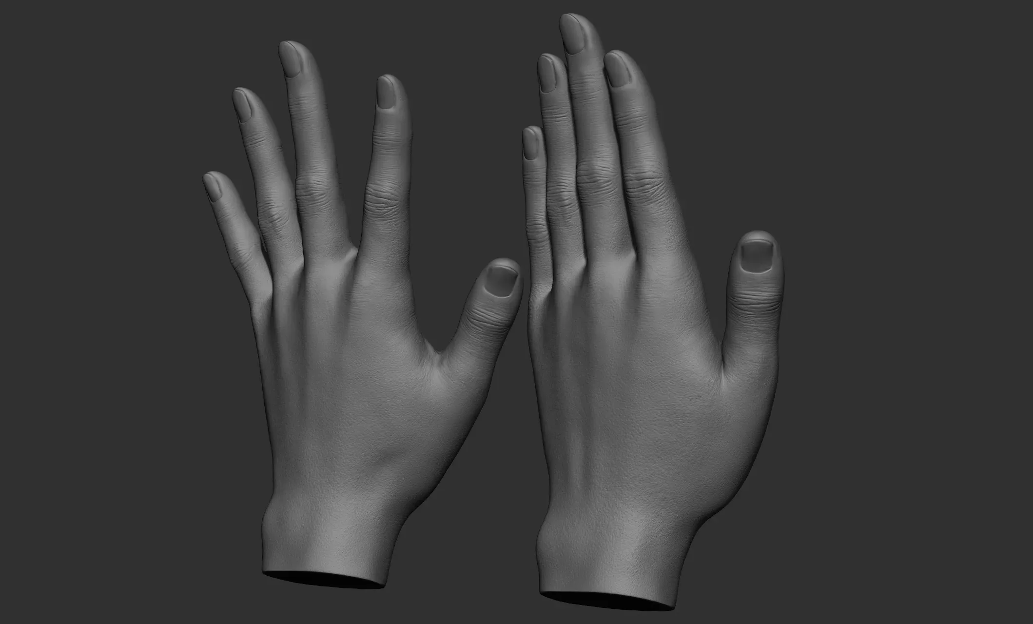 17 Female hand poses - FlippedNormals