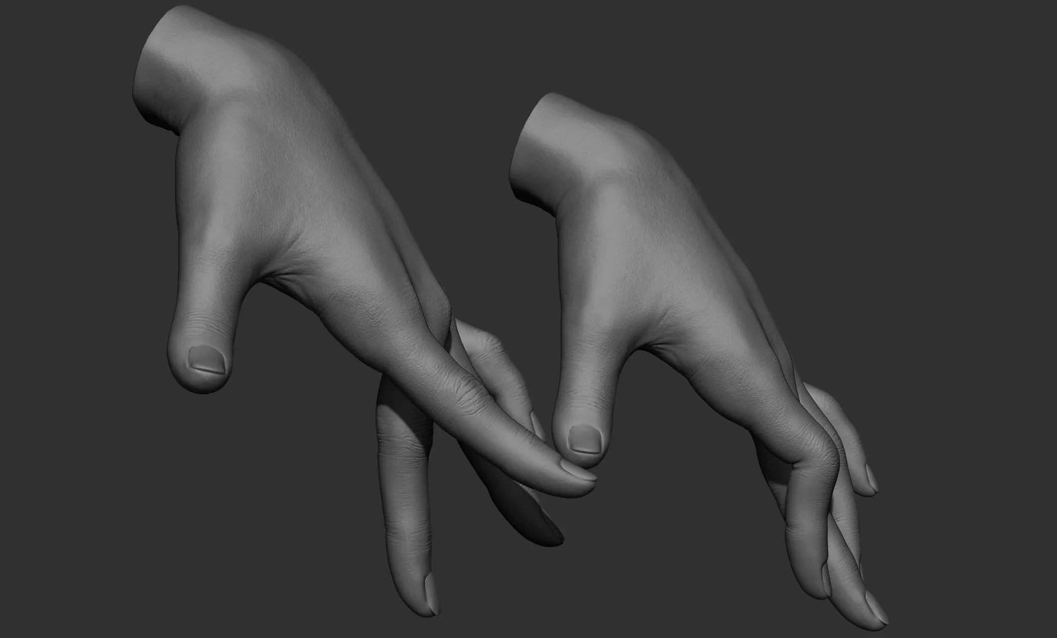 17 Female hand poses - FlippedNormals