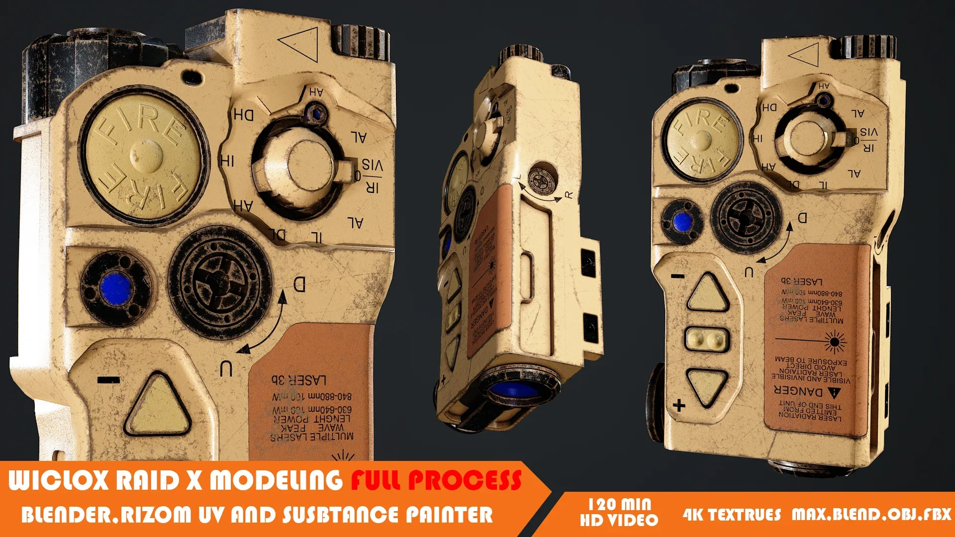 Wiclox Raid X Modeling Full Process - FlippedNormals