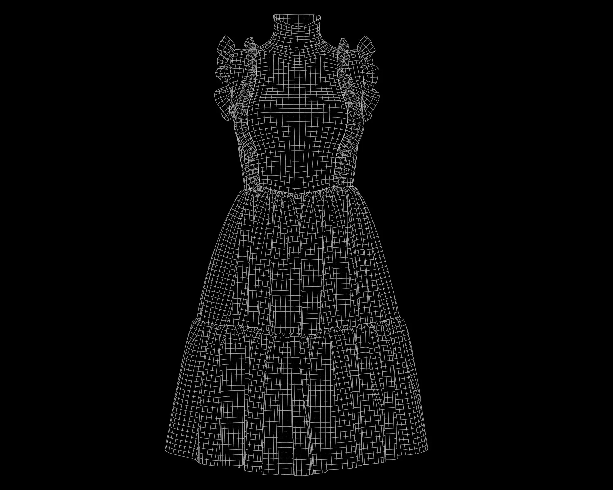 4 Dresses (low poly) vol_07:marvelous - FlippedNormals