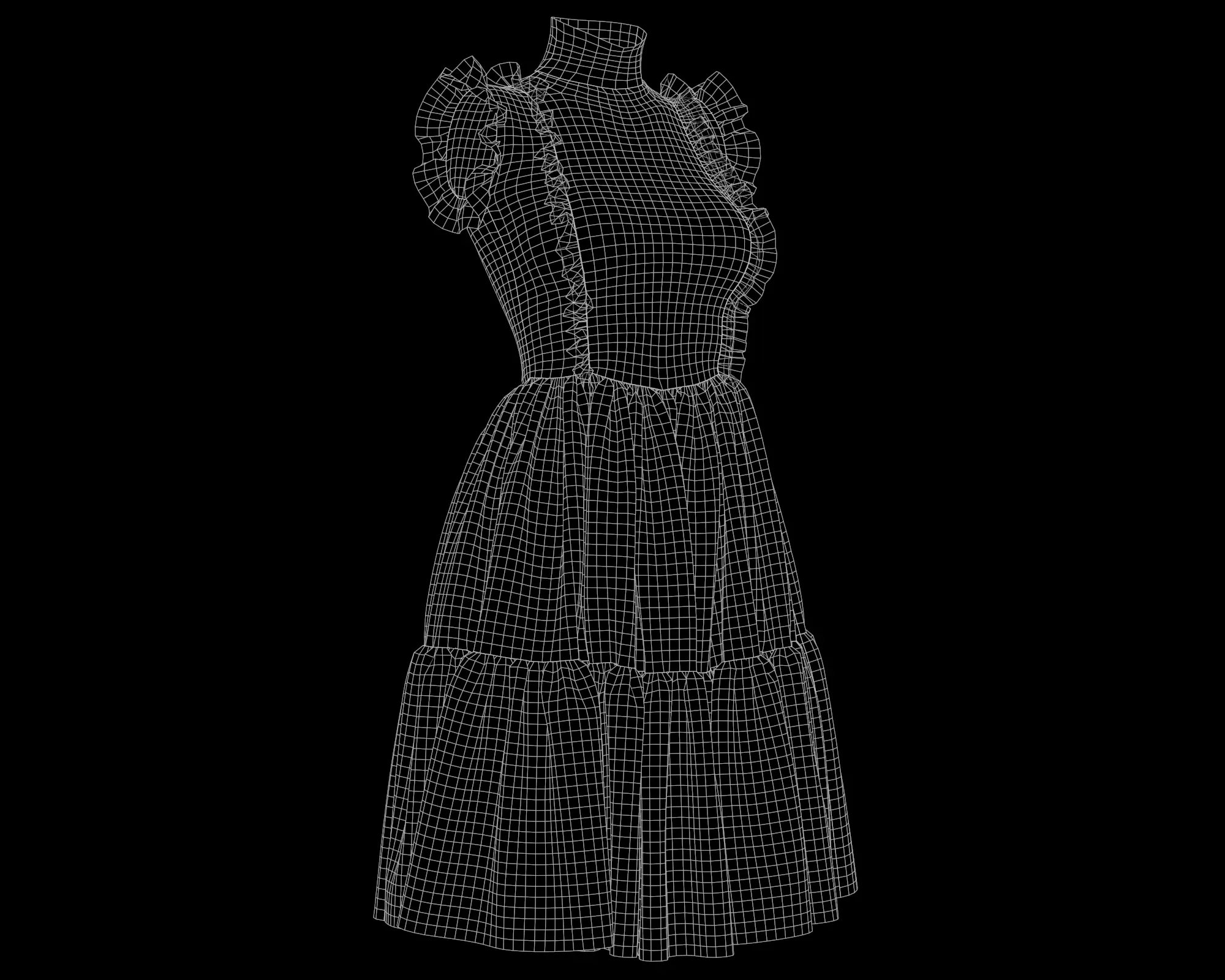 4 Dresses (low poly) vol_07:marvelous - FlippedNormals