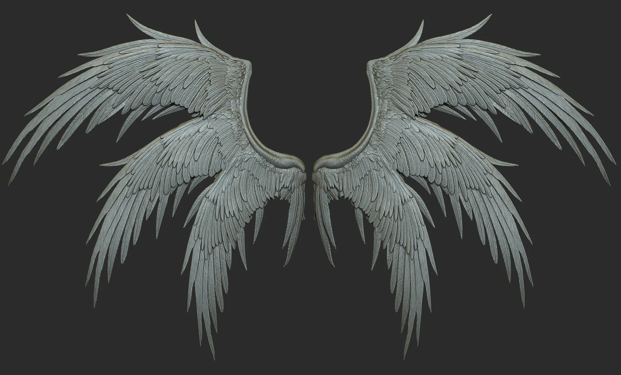 Pack of 10 High-Poly Wings 03 - FlippedNormals