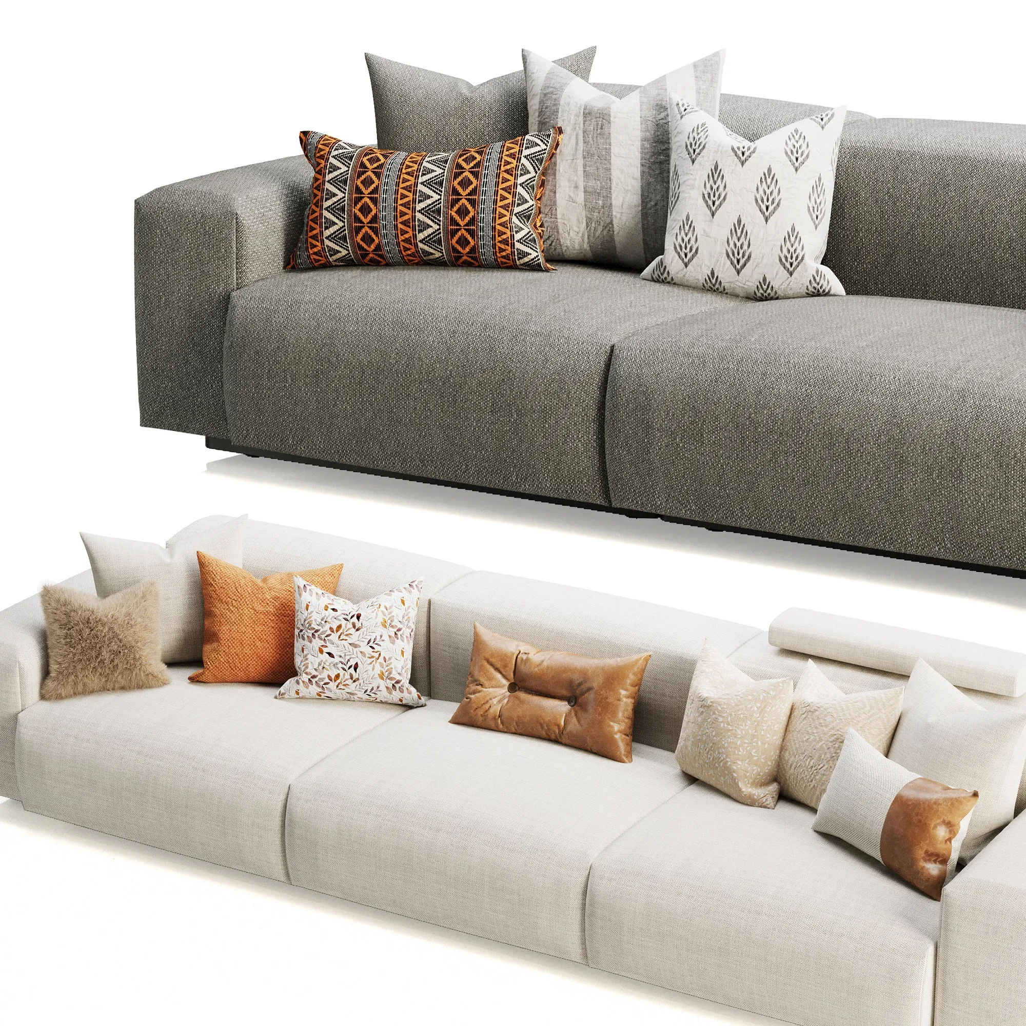 Vitra Soft Modular Sofa Three-Seater - FlippedNormals