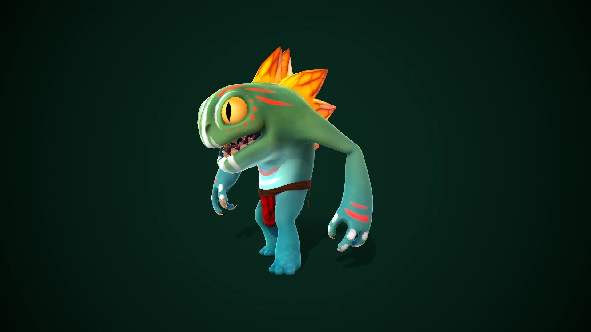 Lizard Warrior Flippednormals