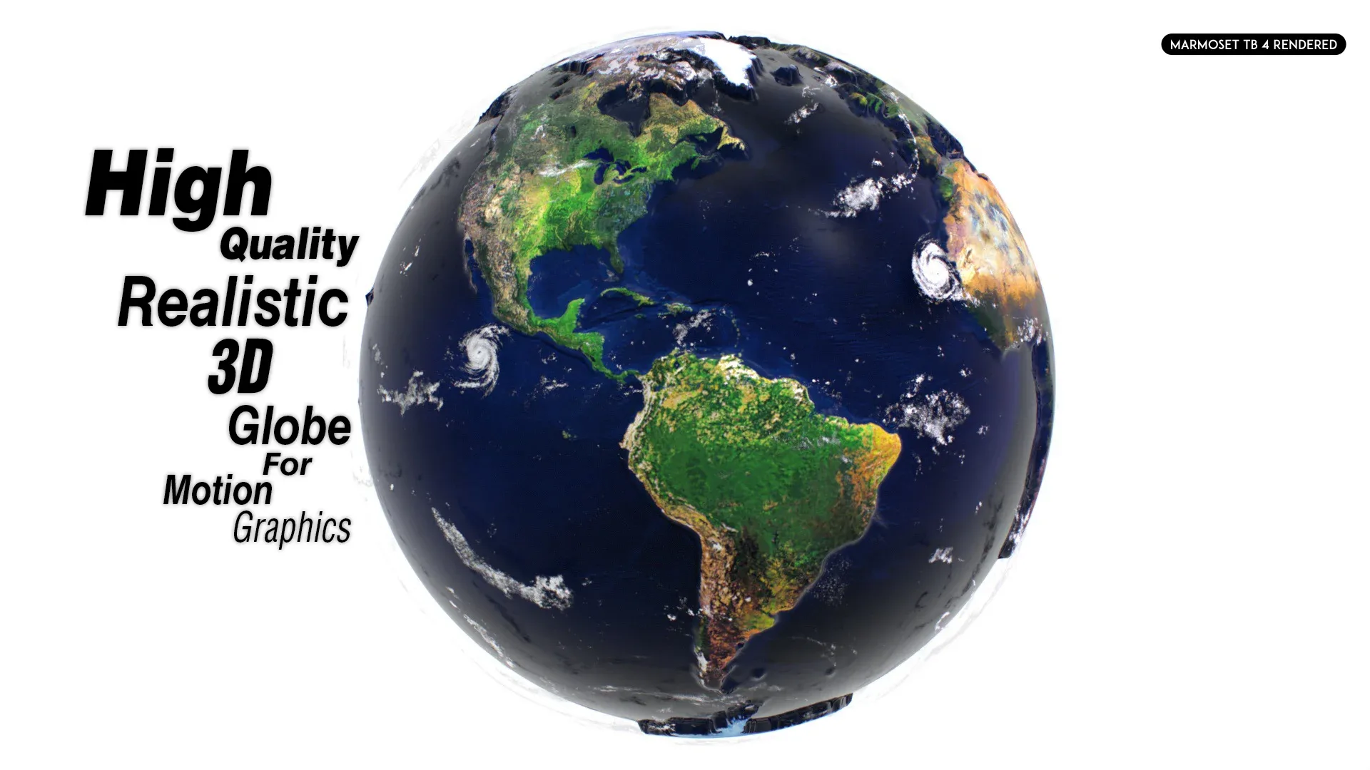 3D Globe Hyper Realistic - FlippedNormals