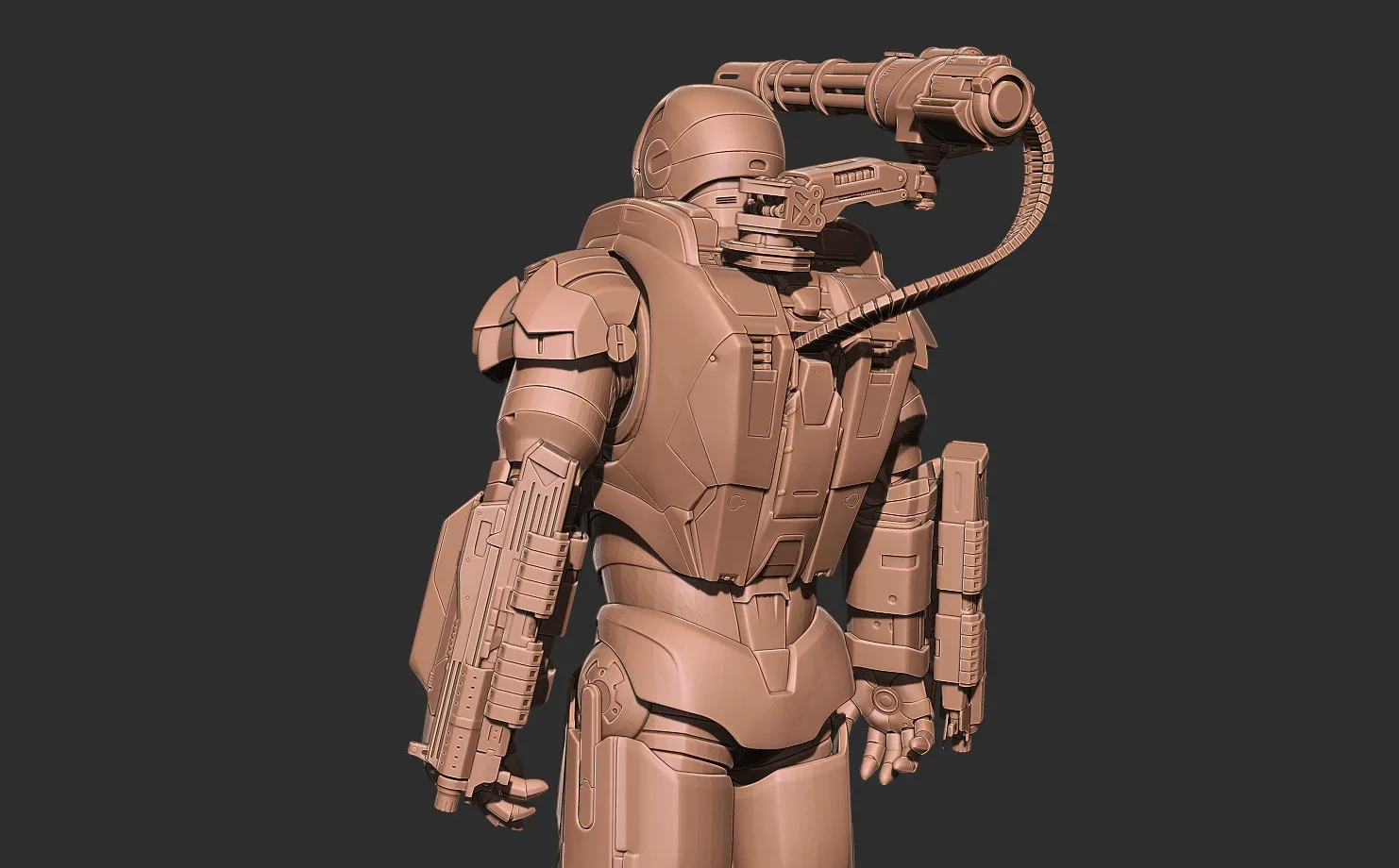 Iron man - War machine Armor 3D - FlippedNormals