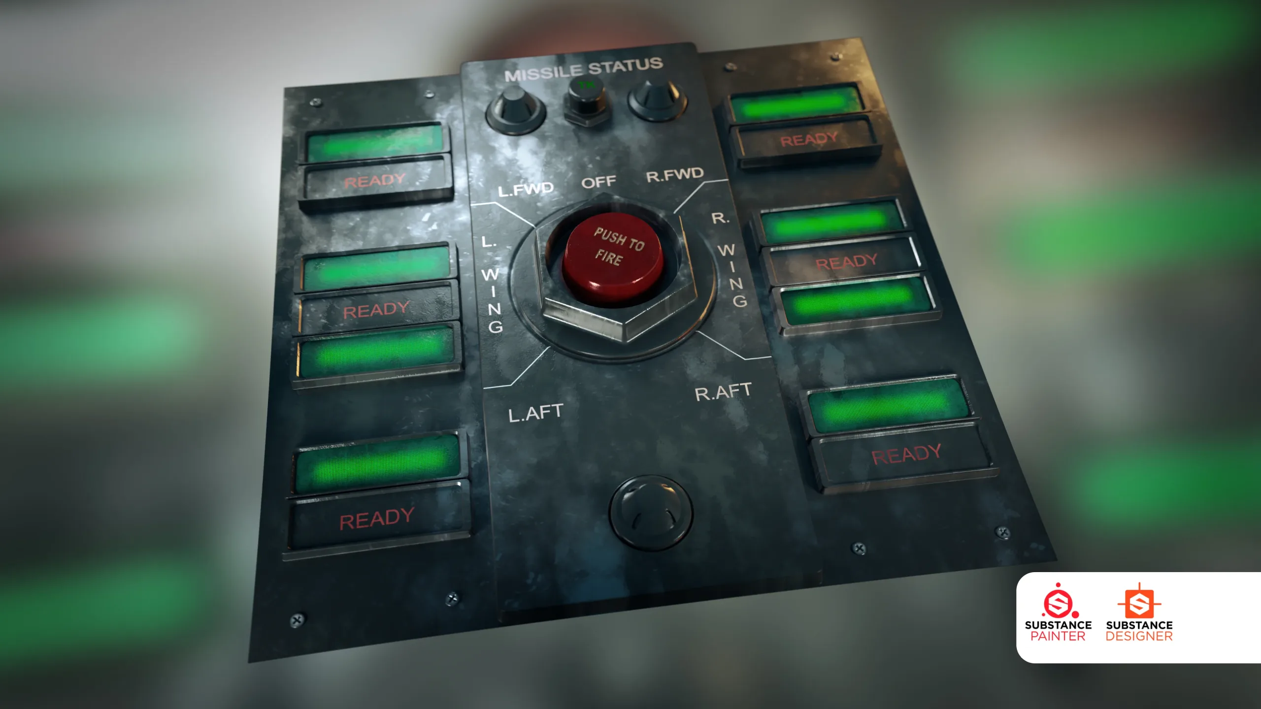5 Control Panel Material - FlippedNormals