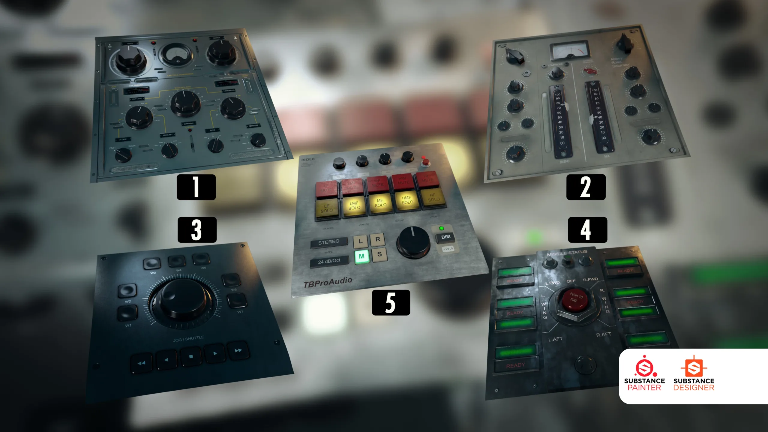 5 Control Panel Material - FlippedNormals
