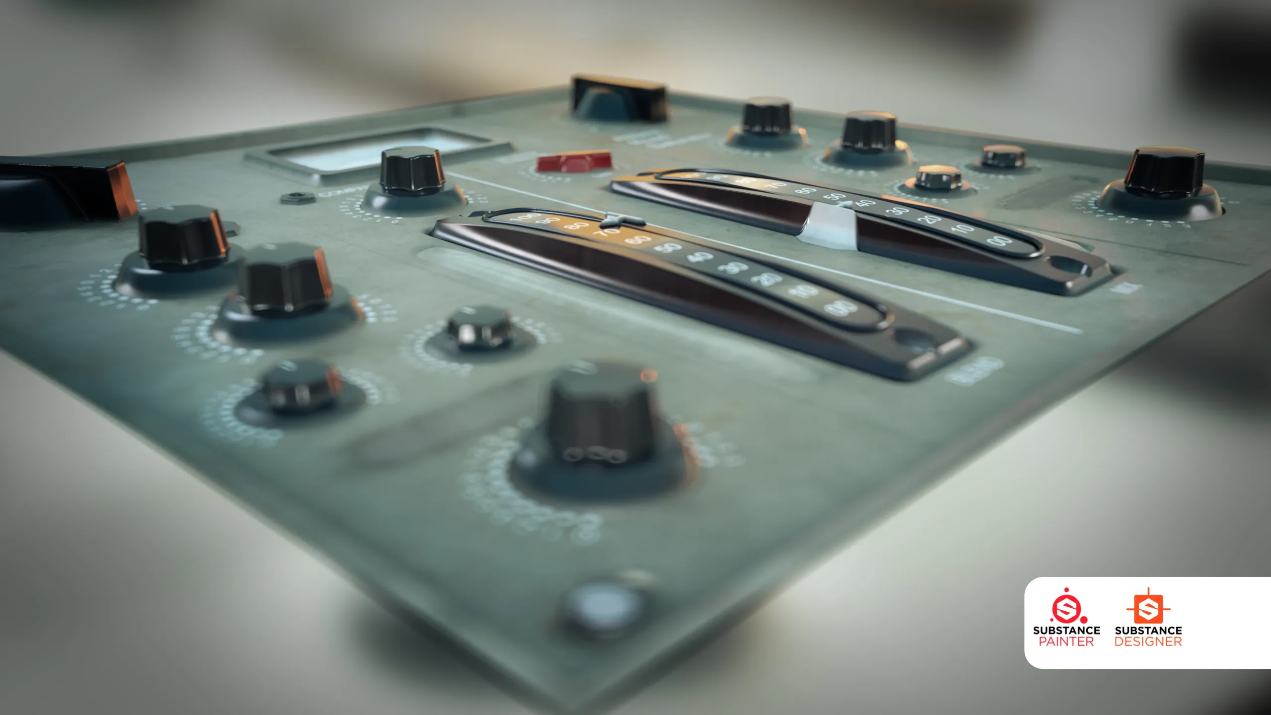 5 Control Panel Material - FlippedNormals