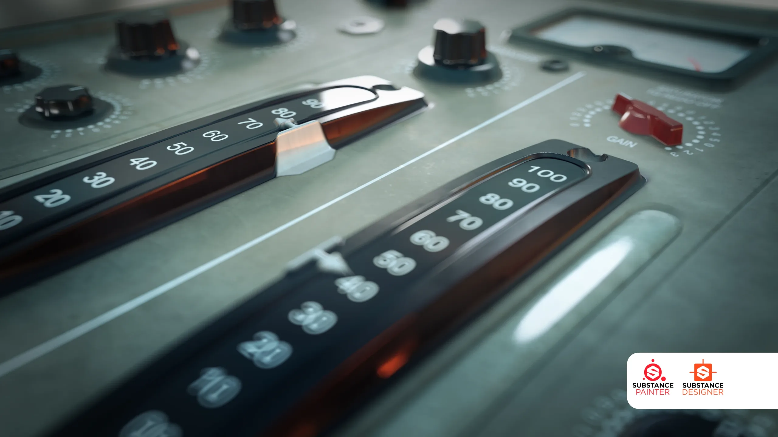 5 Control Panel Material - FlippedNormals