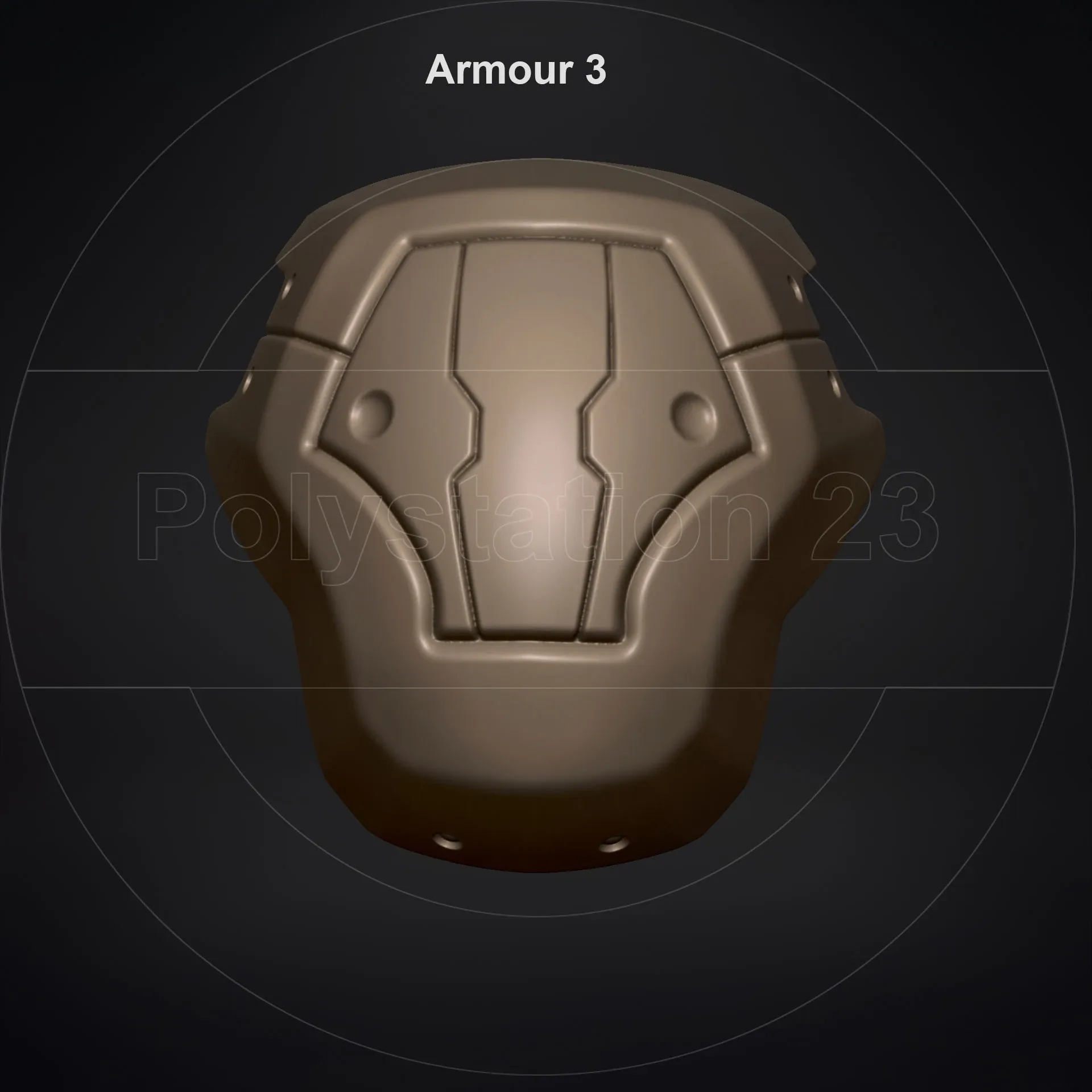 Sci fi shoulder armour kitbash - FlippedNormals