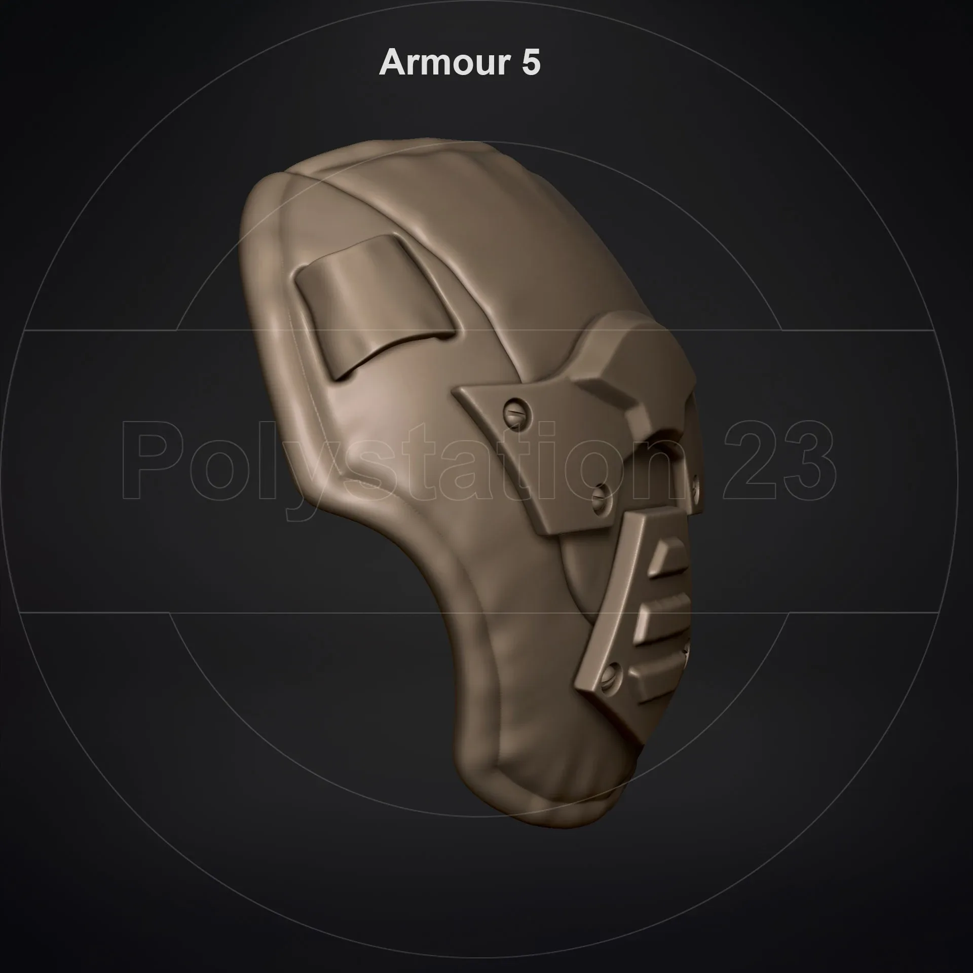 Sci fi shoulder armour kitbash - FlippedNormals