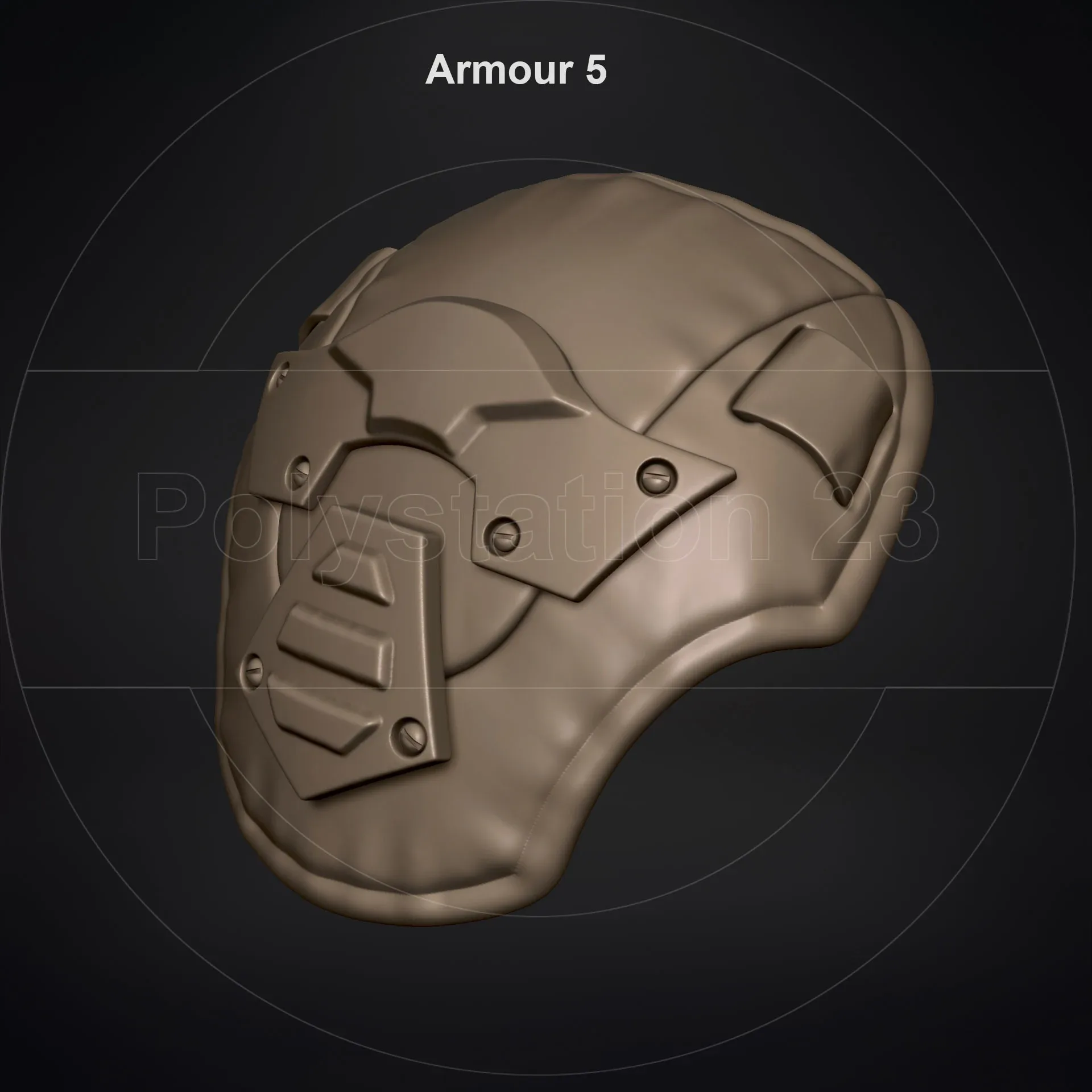 Sci fi shoulder armour kitbash - FlippedNormals