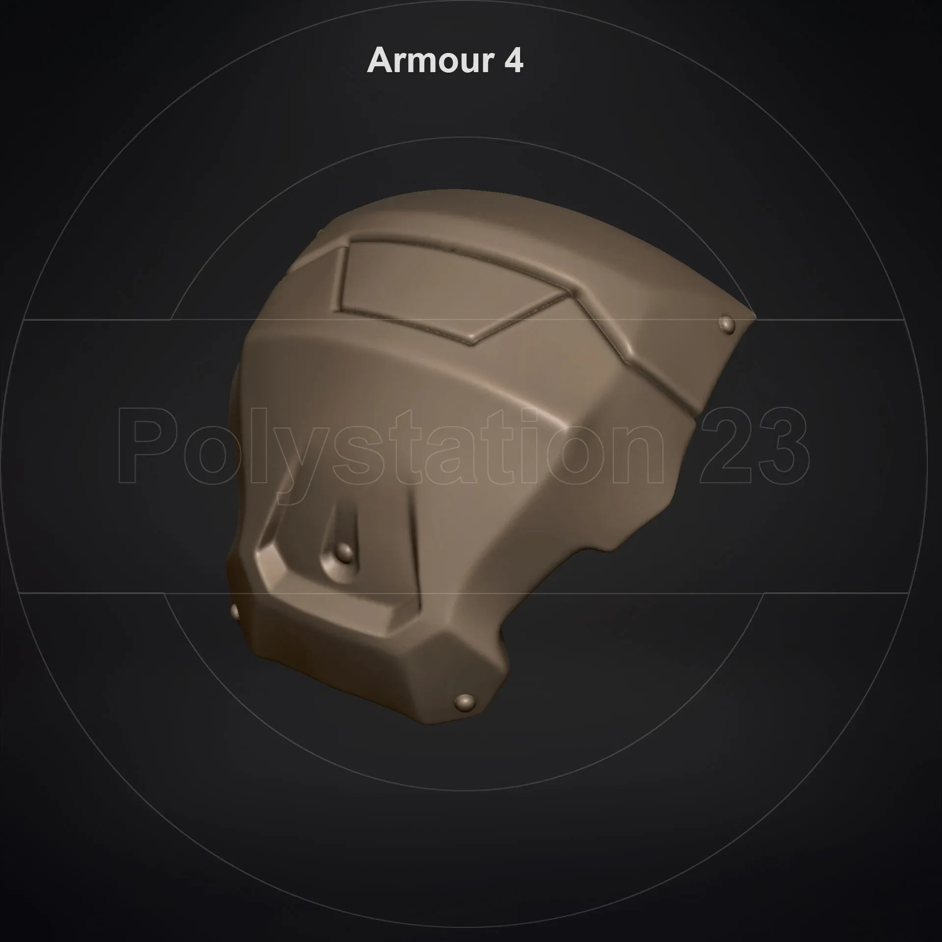 Sci fi shoulder armour kitbash - FlippedNormals