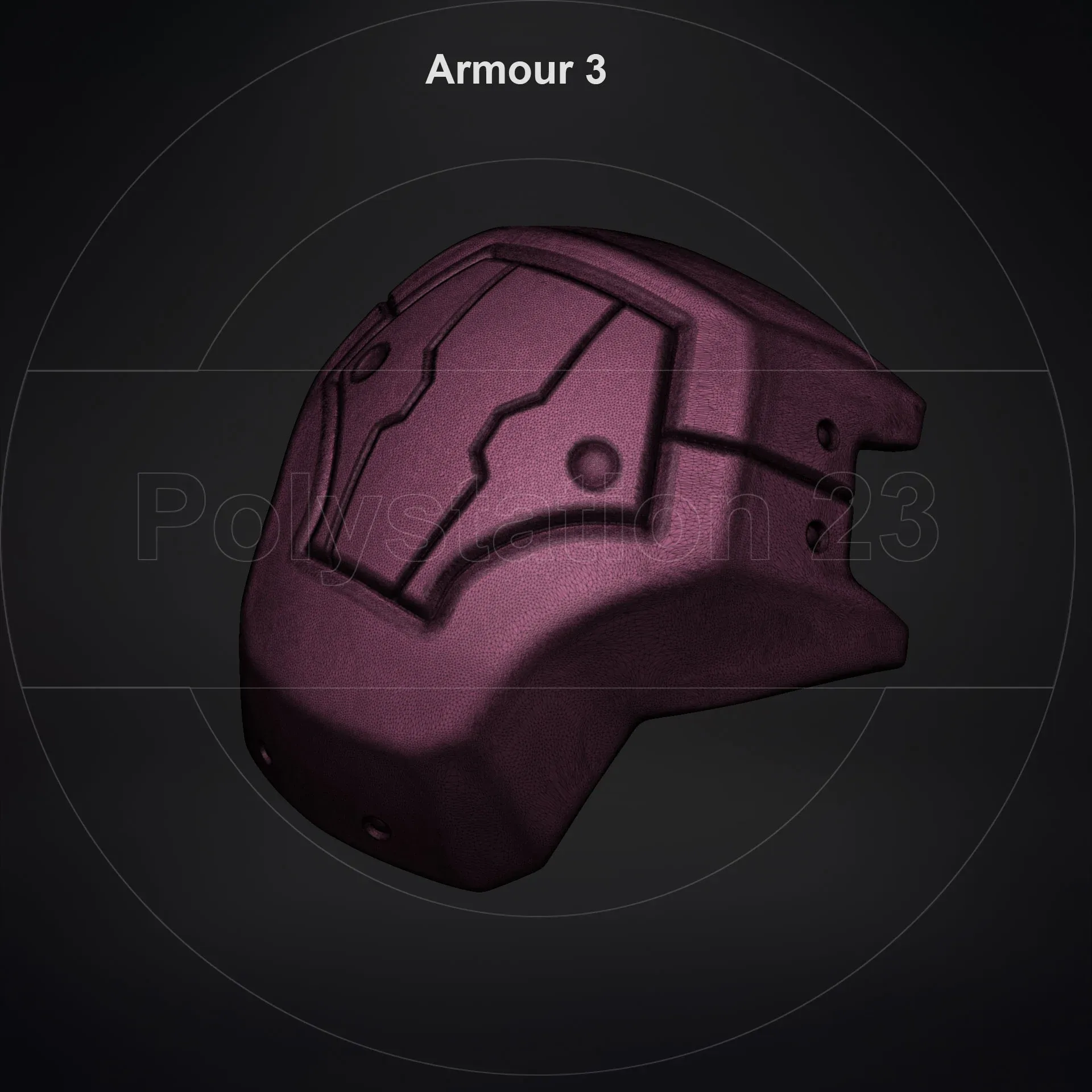 Sci fi shoulder armour kitbash - FlippedNormals