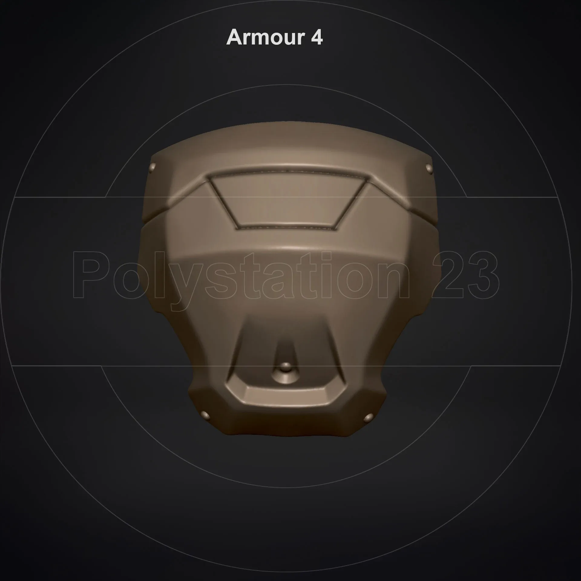 Sci fi shoulder armour kitbash - FlippedNormals