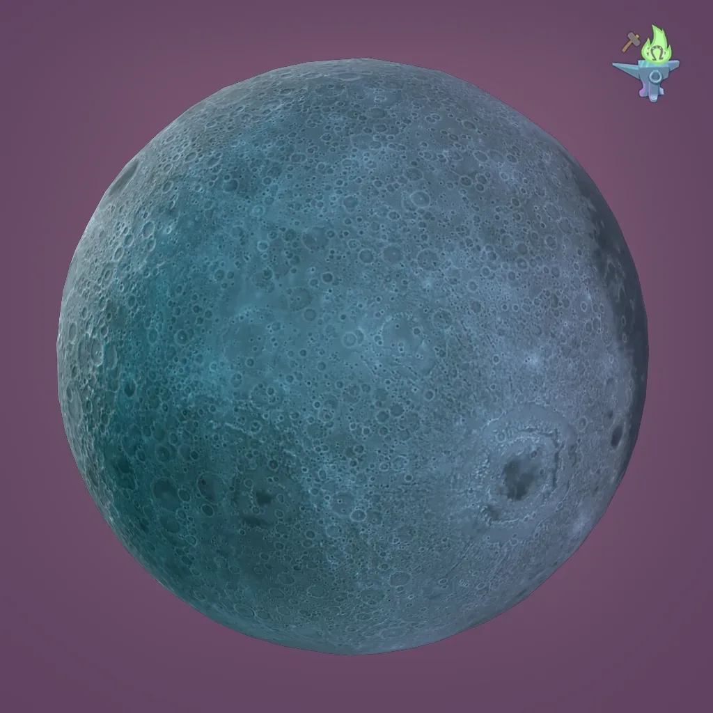 Low Poly Moon - FlippedNormals