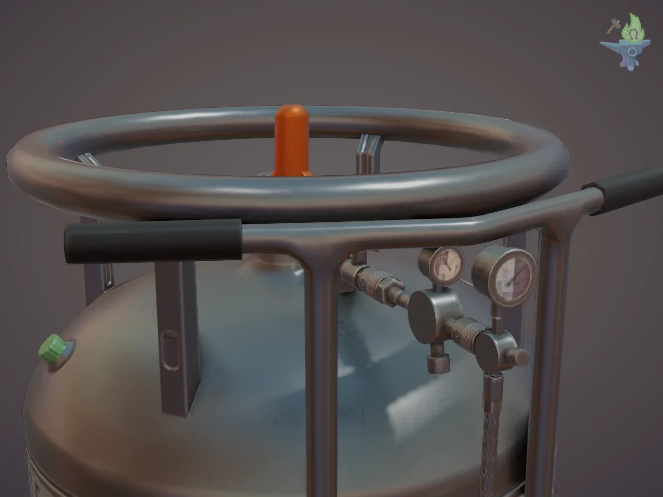 C02 Gas Tank - FlippedNormals