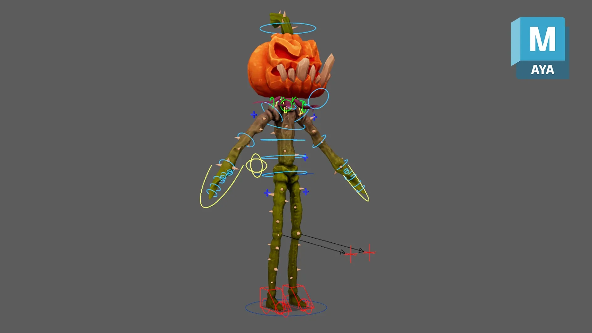 Creepy Pumpkin Rig - FlippedNormals