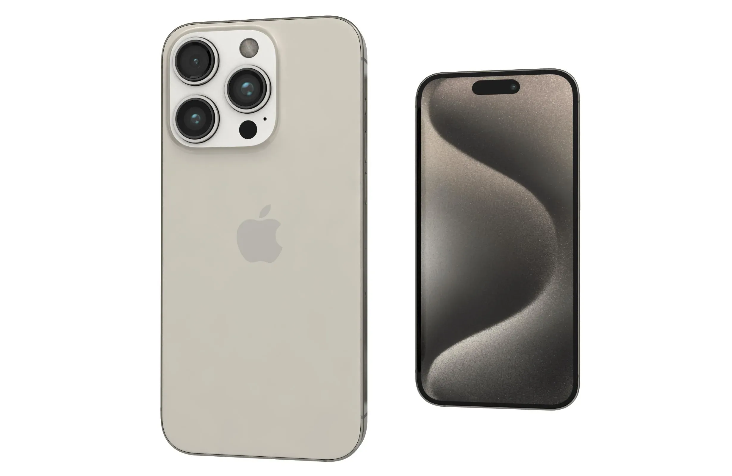 Apple iPhone 15 Pro Natural Titanium - FlippedNormals