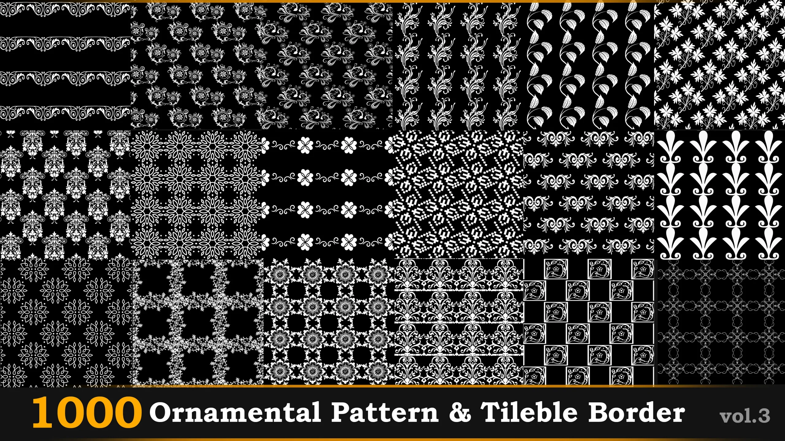 1000 Ornamental Alpha Patterns - FlippedNormals