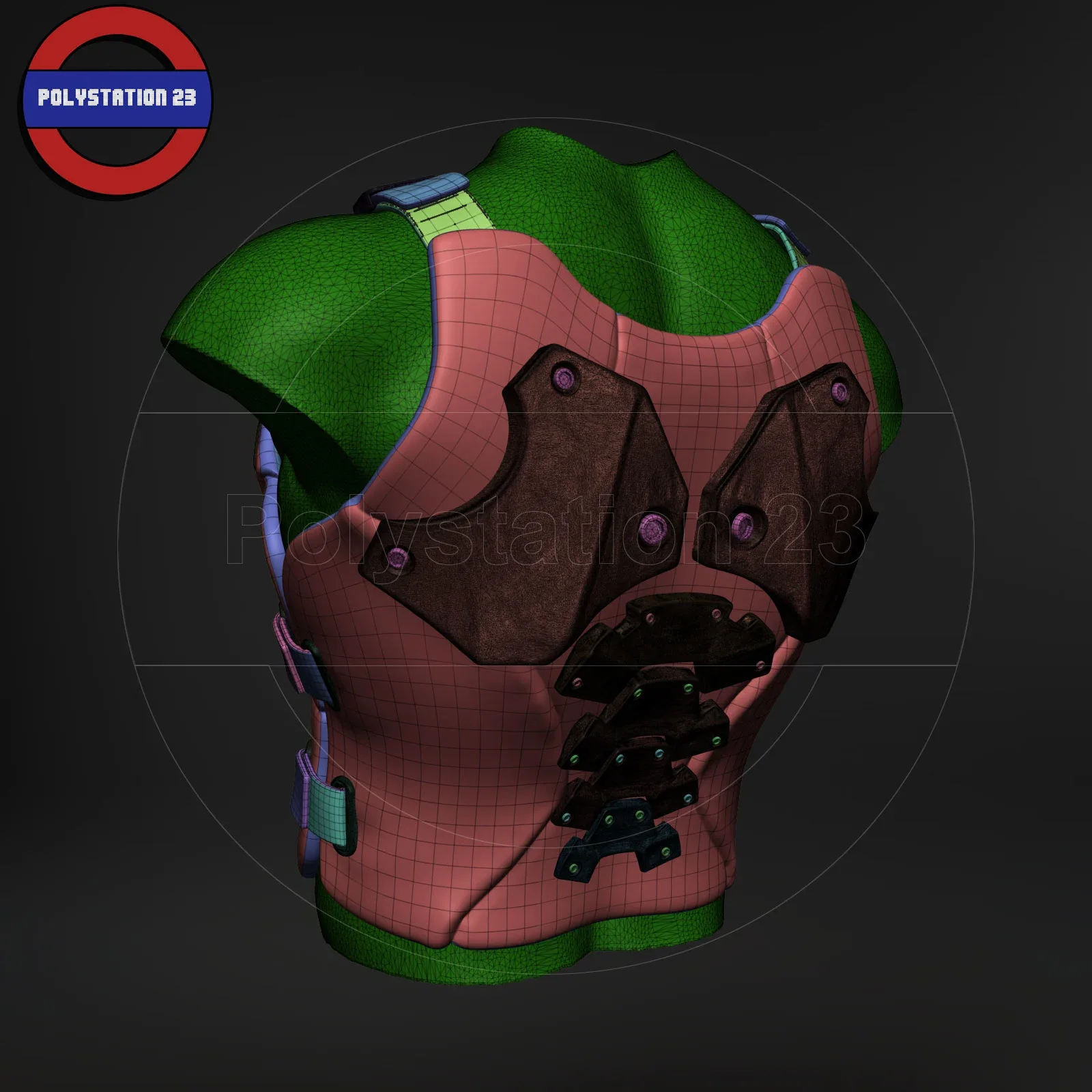 Sci fi character Torso armour v6 - FlippedNormals