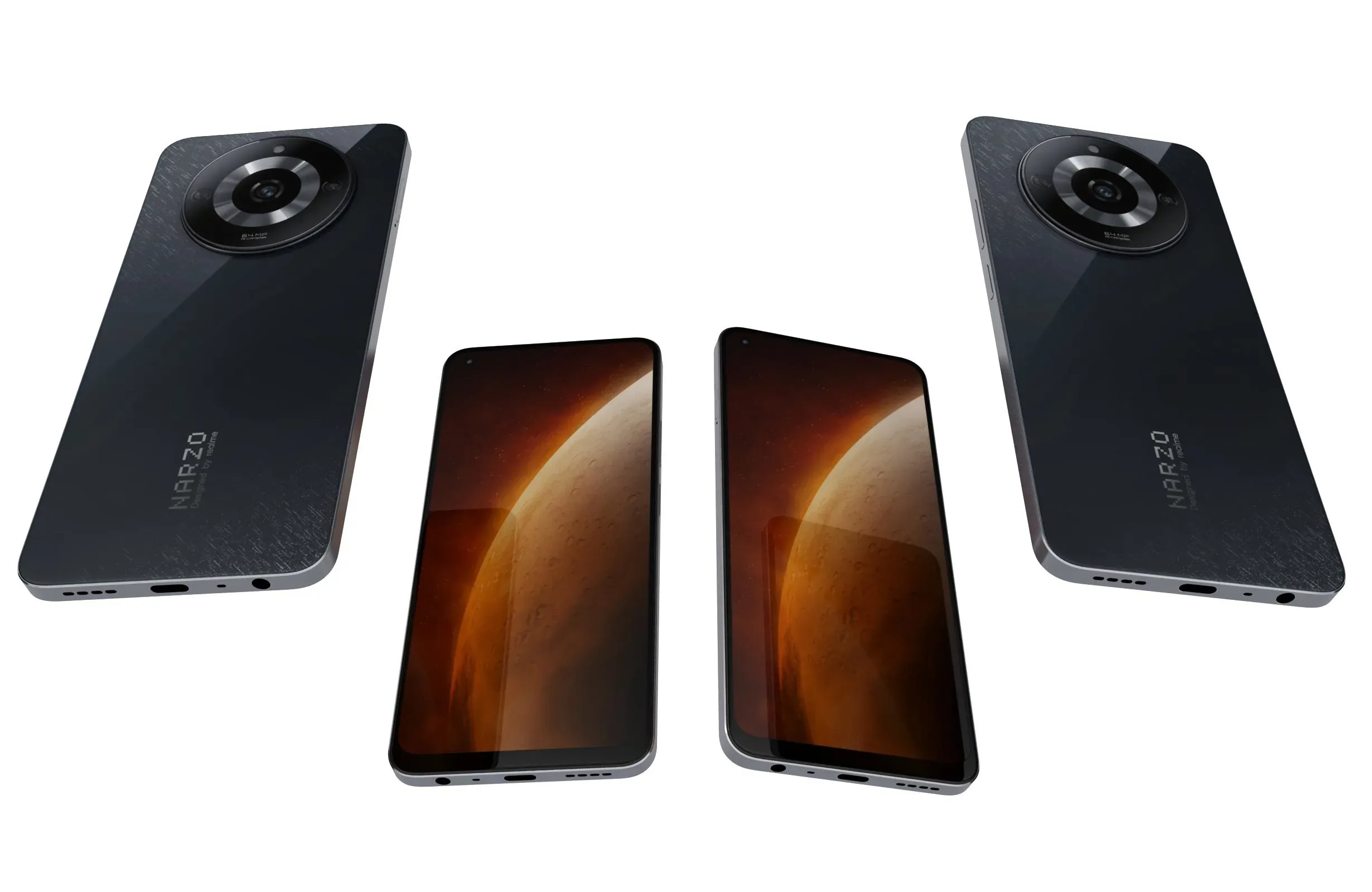 Realme Narzo 60 Cosmic Black - FlippedNormals