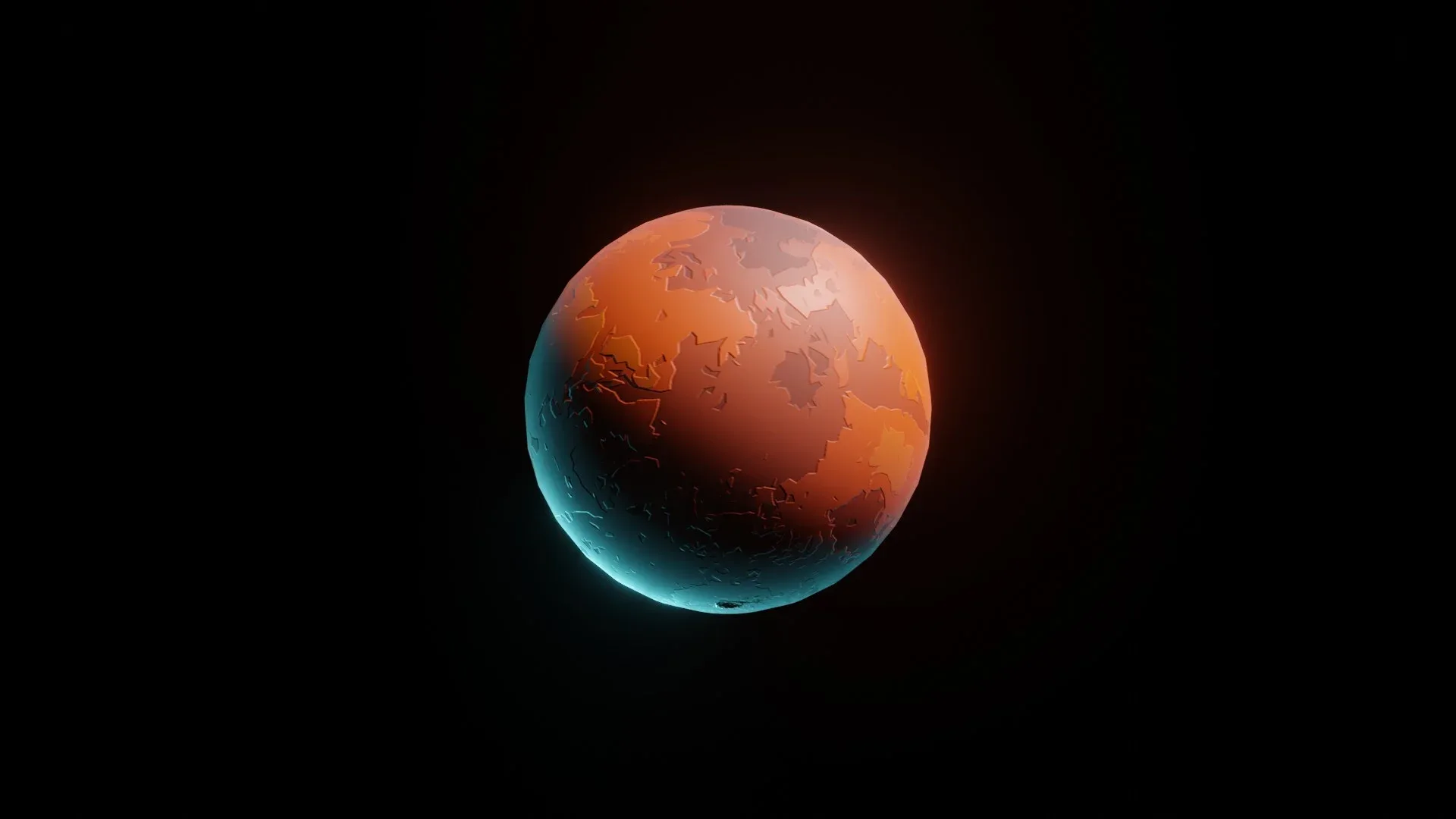 Stylized Planet Mars 3D Model 2k/4k/8k - FlippedNormals