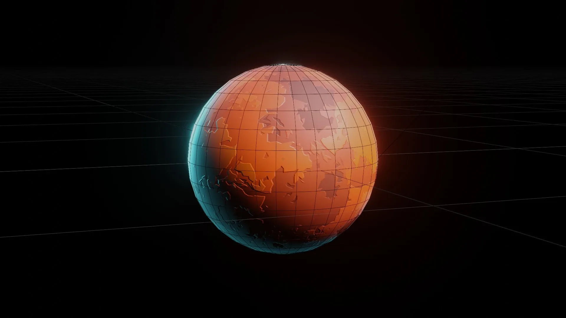 Stylized Planet Mars 3D Model 2k/4k/8k - FlippedNormals