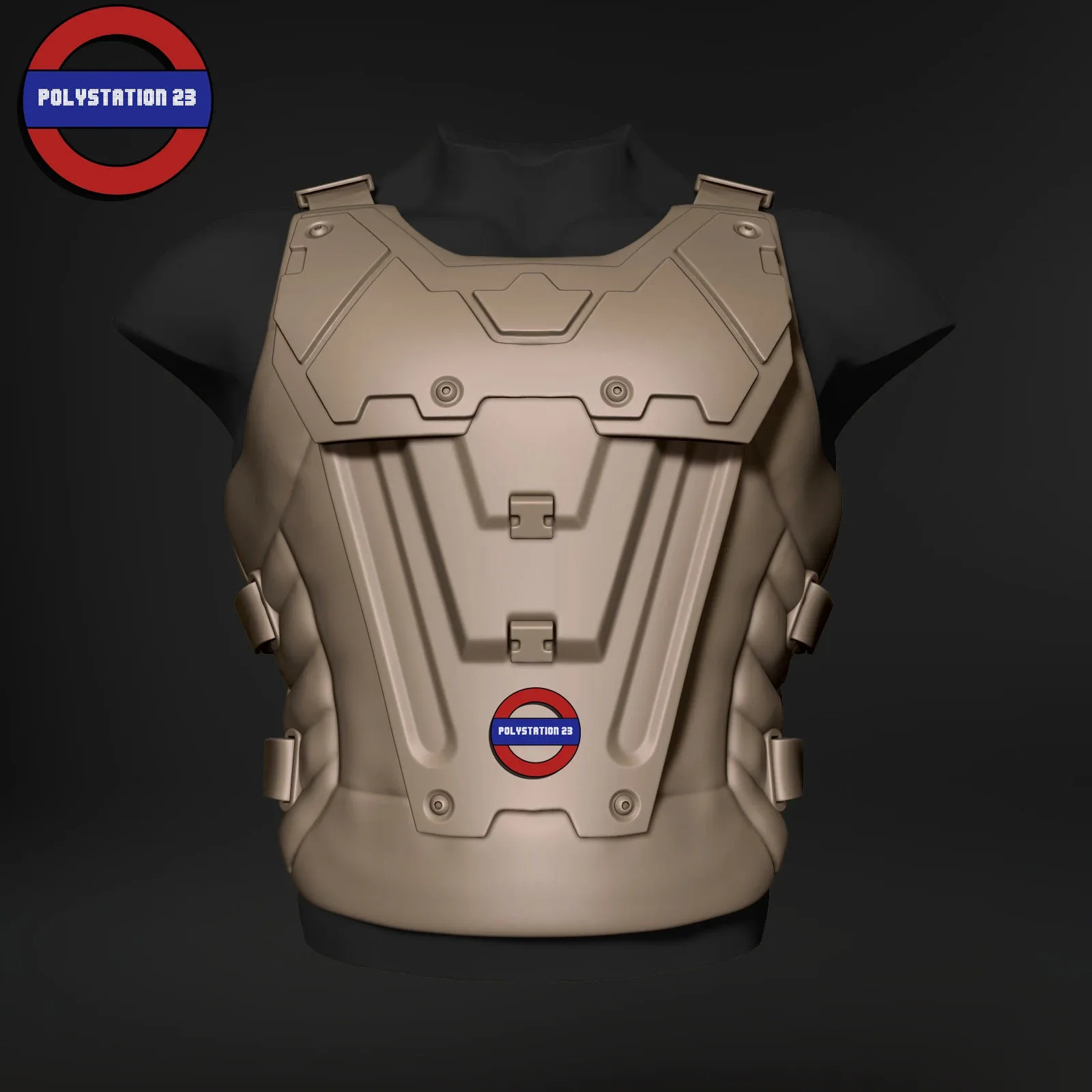 Sci fi character Torso armour v8 - FlippedNormals