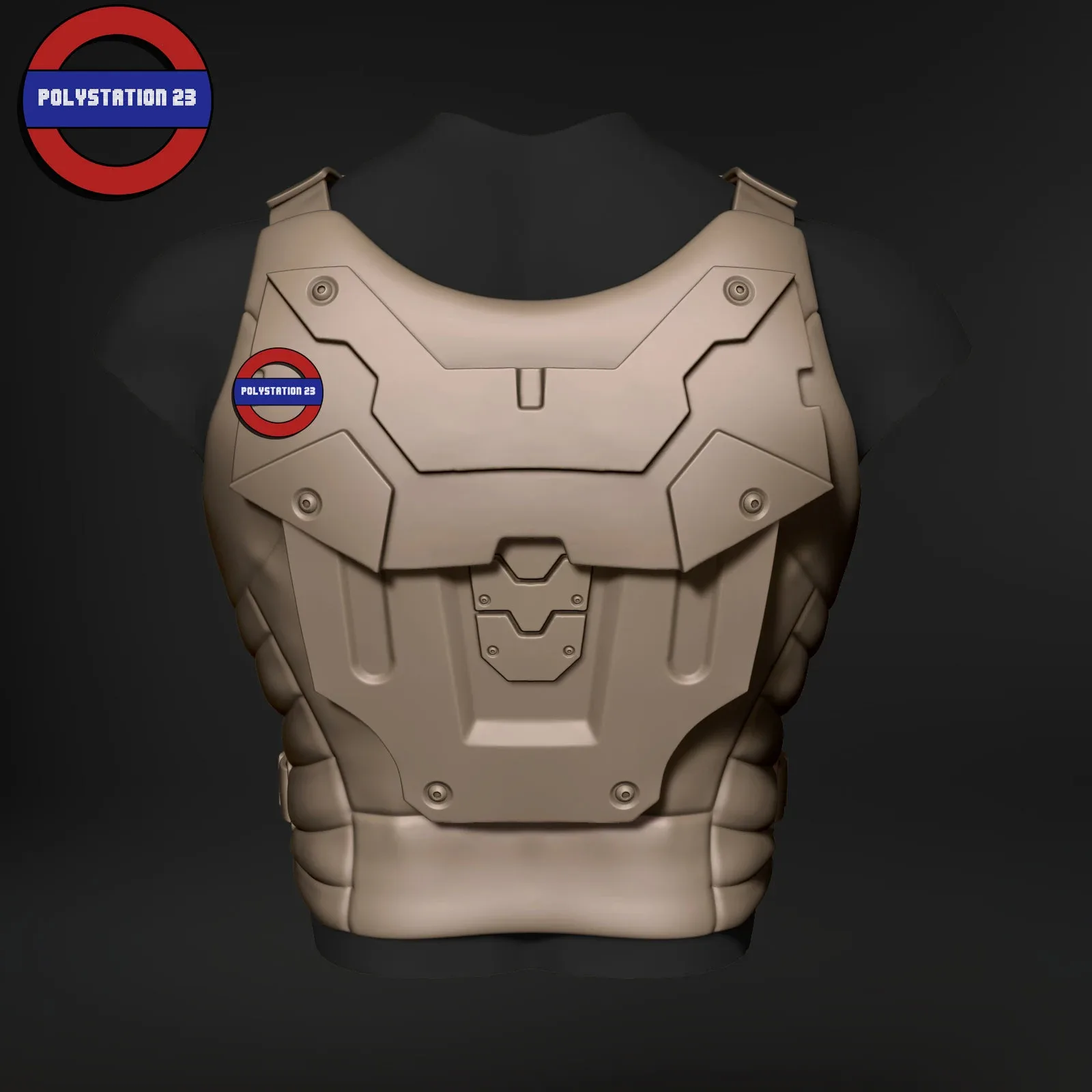 Sci fi character Torso armour v8 - FlippedNormals