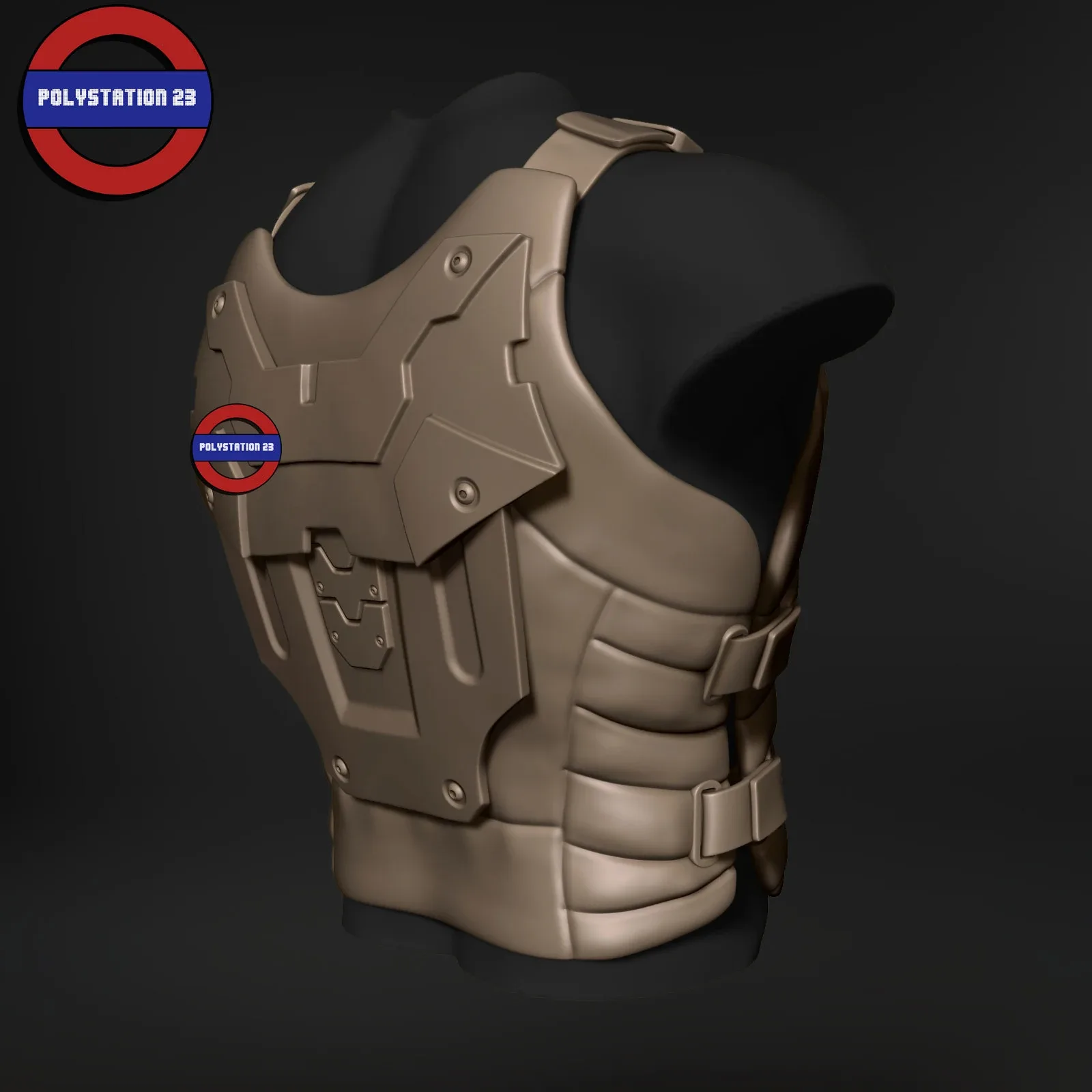 Sci fi character Torso armour v8 - FlippedNormals