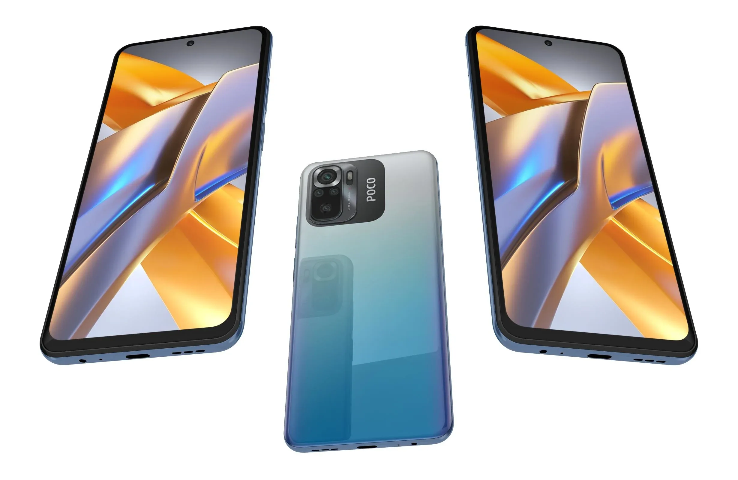 Xiaomi Poco M5s Blue - FlippedNormals