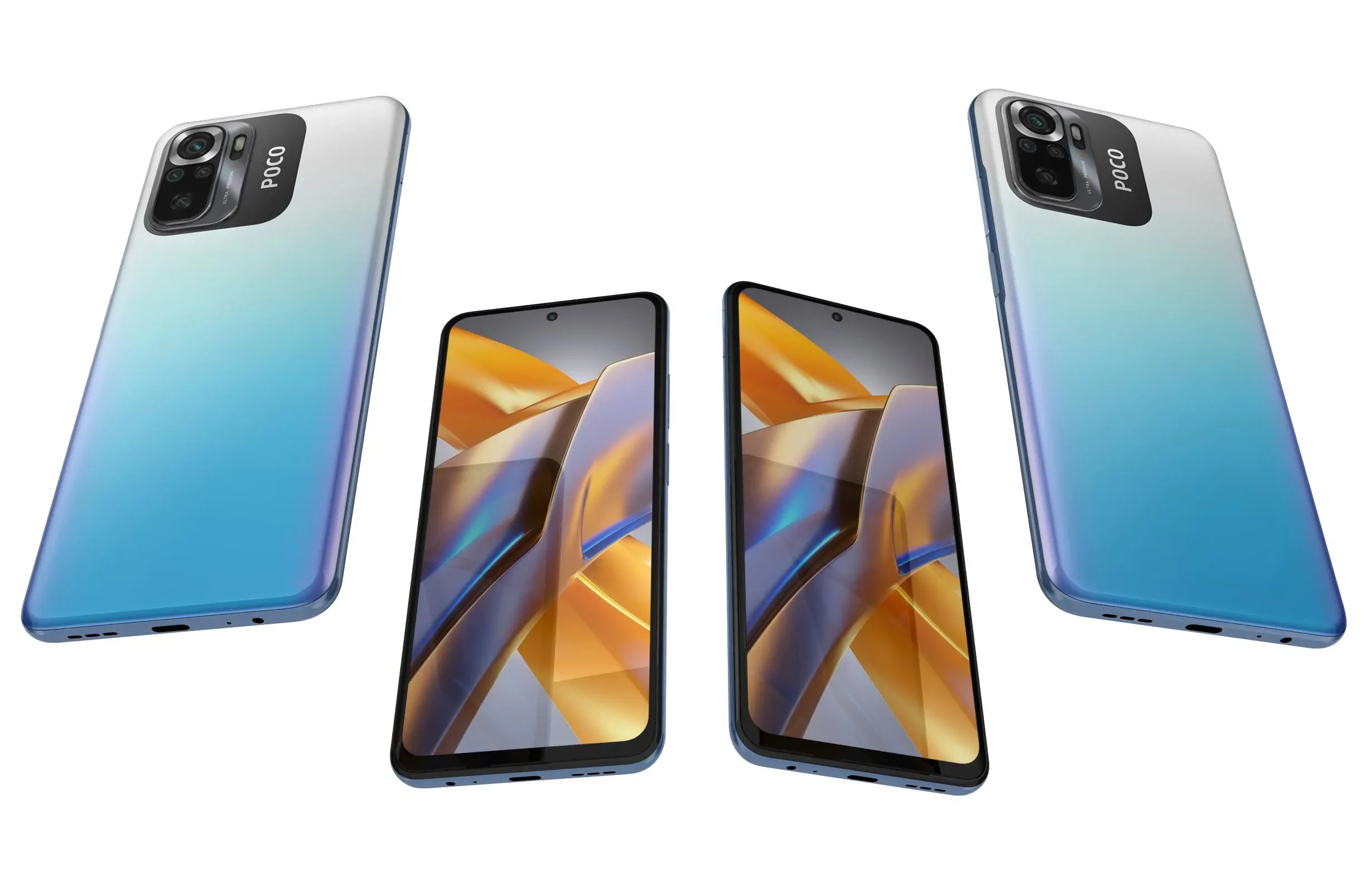 Xiaomi Poco M5s Blue - FlippedNormals