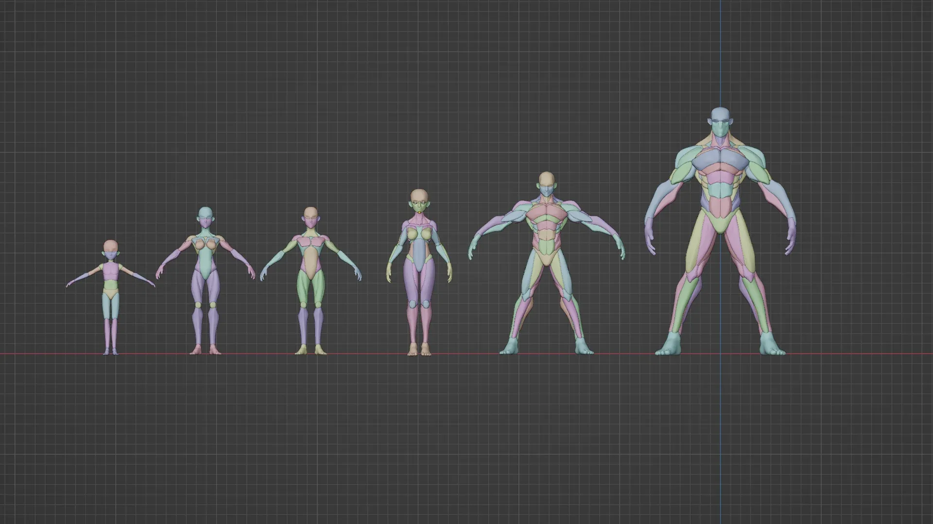 Base mesh collection - FlippedNormals
