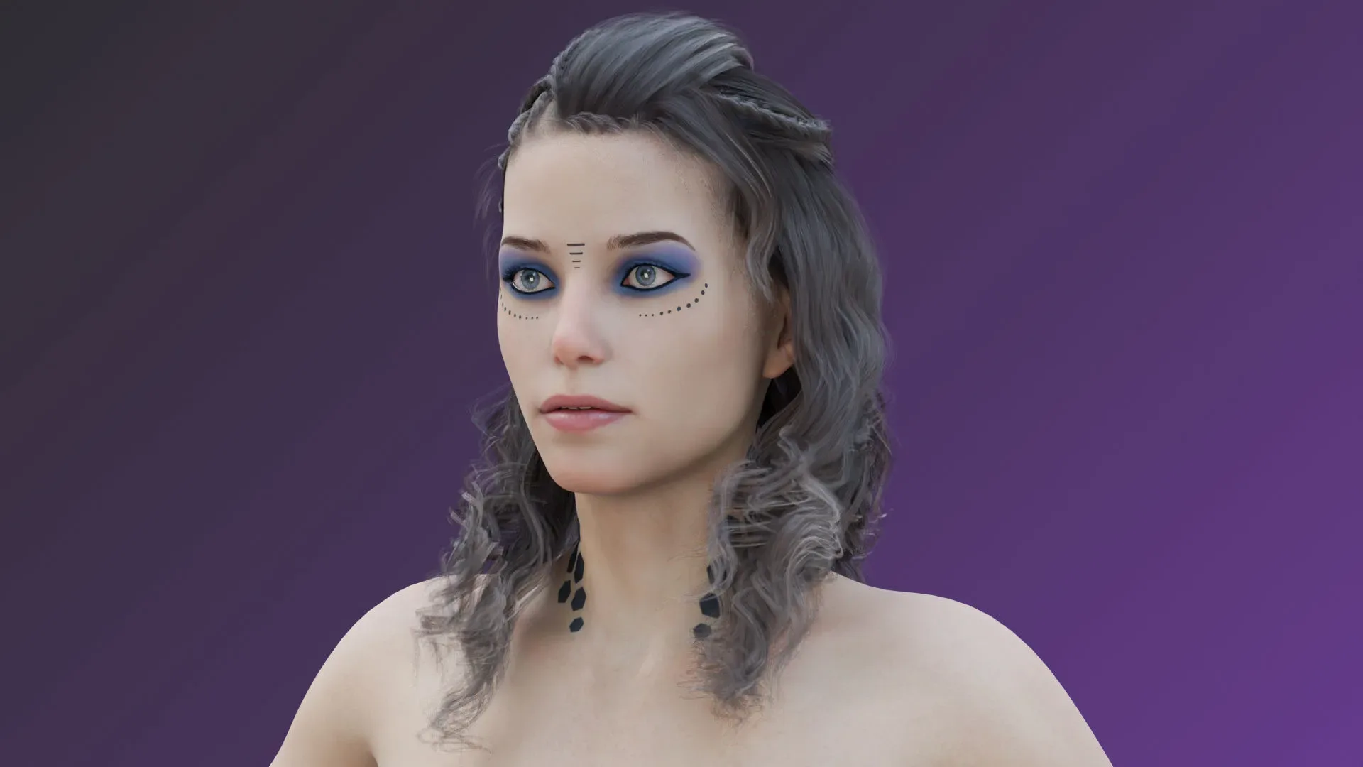 Young Viking Girl with Battle Armor - FlippedNormals