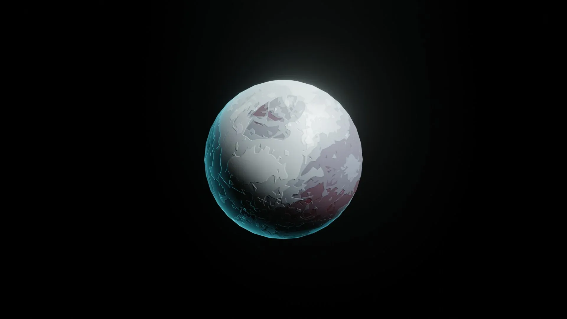 Stylized Planet Pluto 3D Model - FlippedNormals
