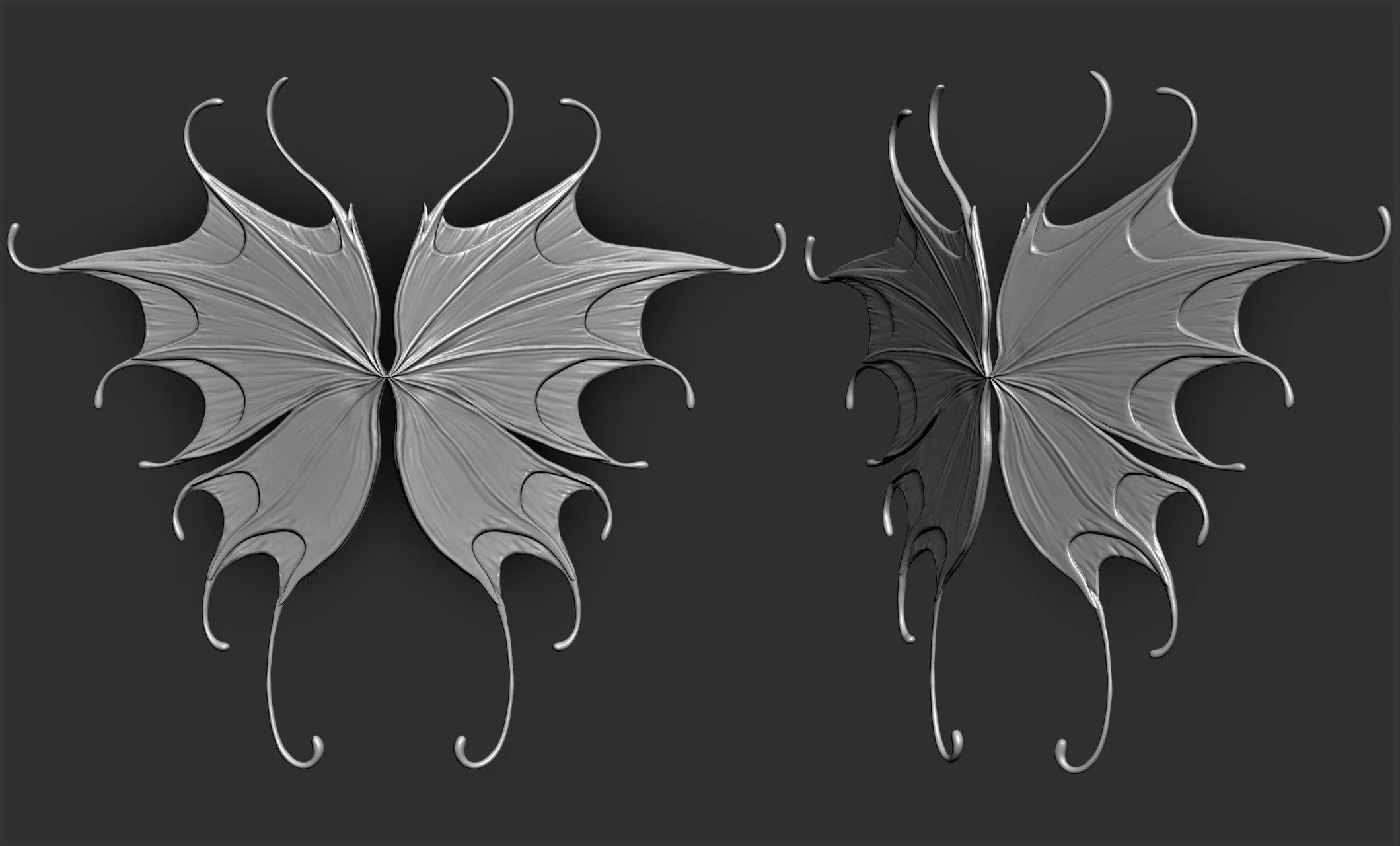 12 Fairy Wings Sculpts - FlippedNormals