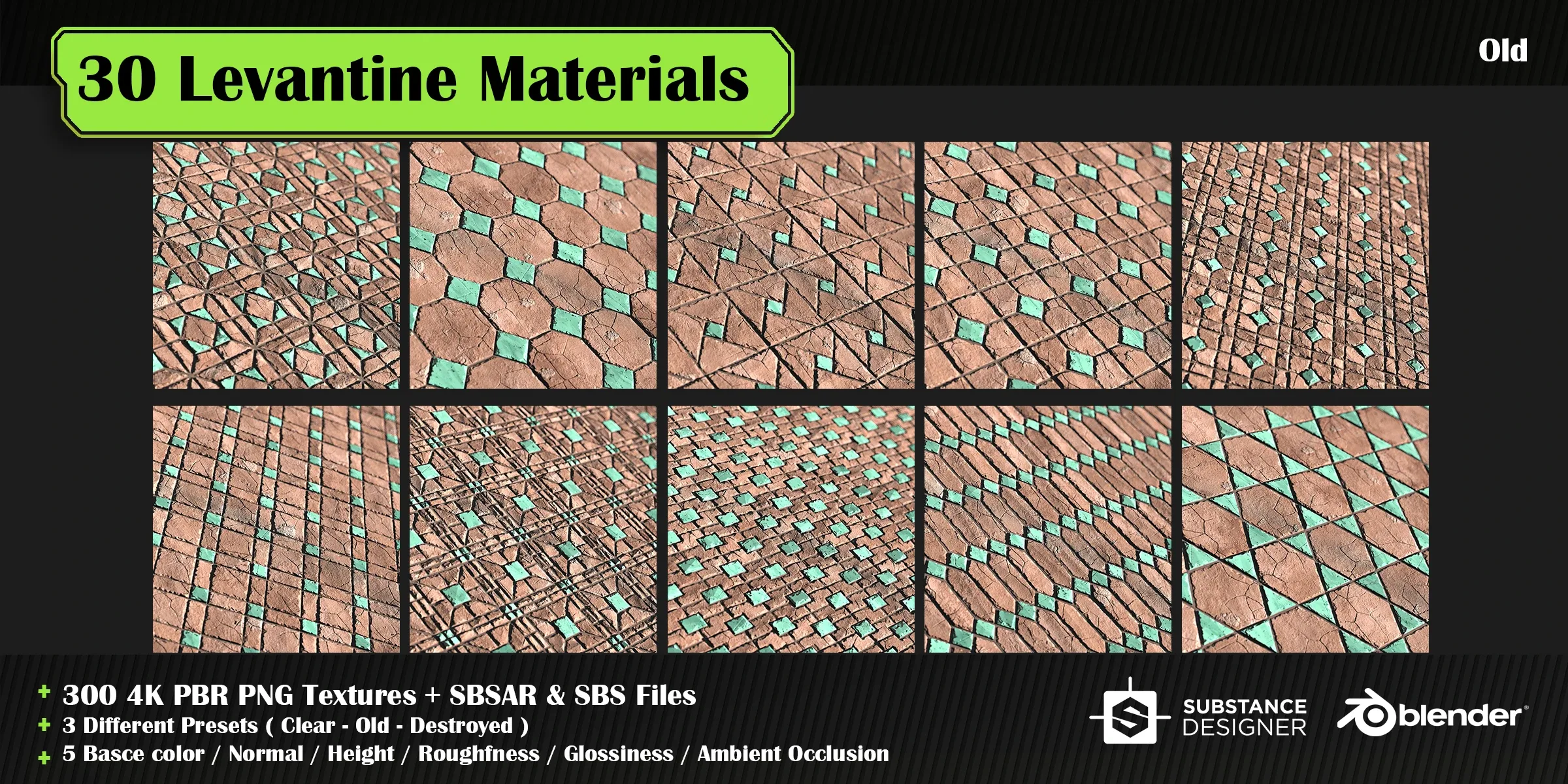 30 High quality Levantine material - FlippedNormals