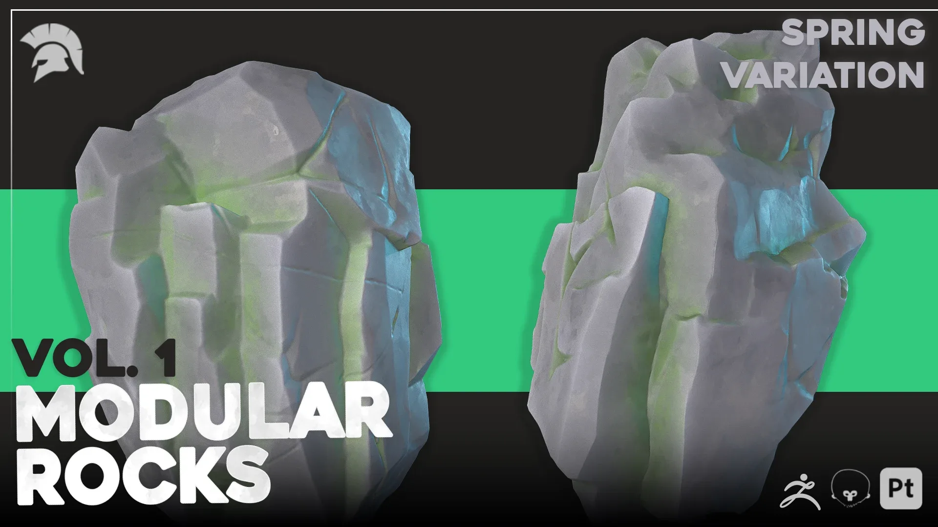Modular Rocks - Vol. 1 - Stylized - FlippedNormals