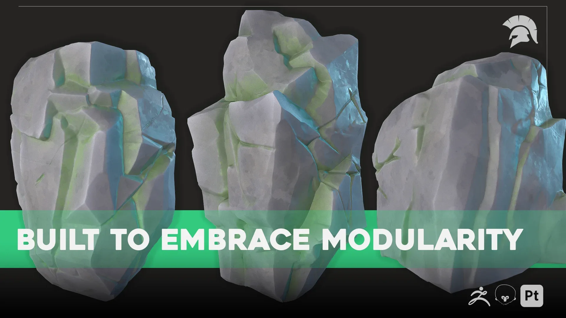 Modular Rocks - Vol. 1 - Stylized - FlippedNormals