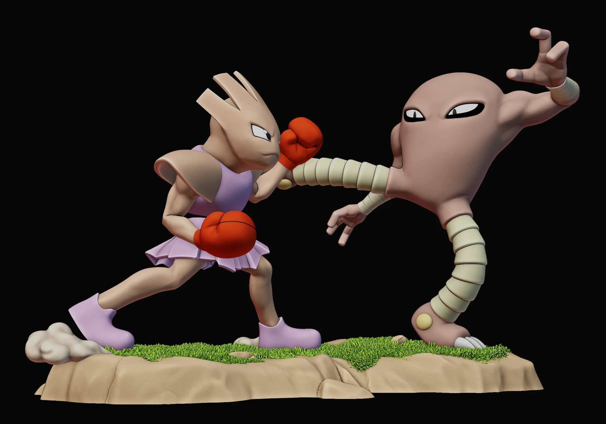 Hitmonchan VS Hitmonlee- Pokemon - FlippedNormals