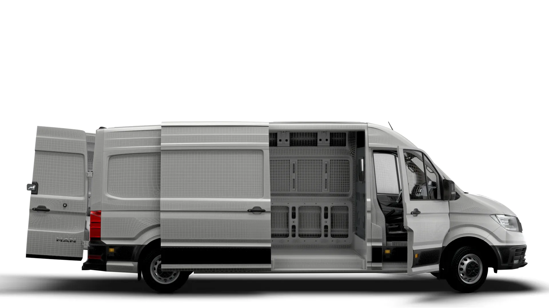 MAN TGE Panel Van L3H2 HQ Interior - FlippedNormals