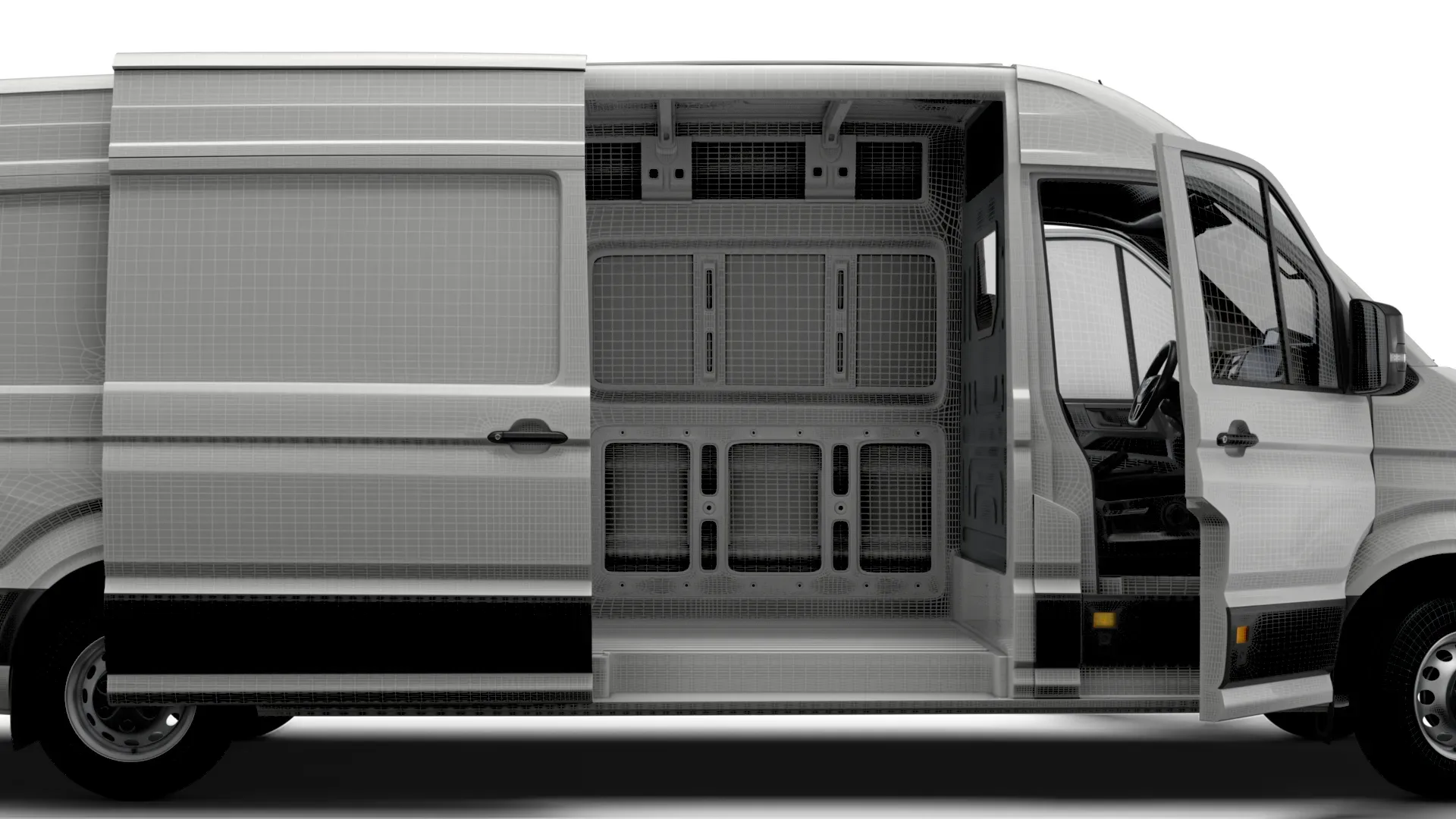 MAN TGE Panel Van L3H2 HQ Interior - FlippedNormals
