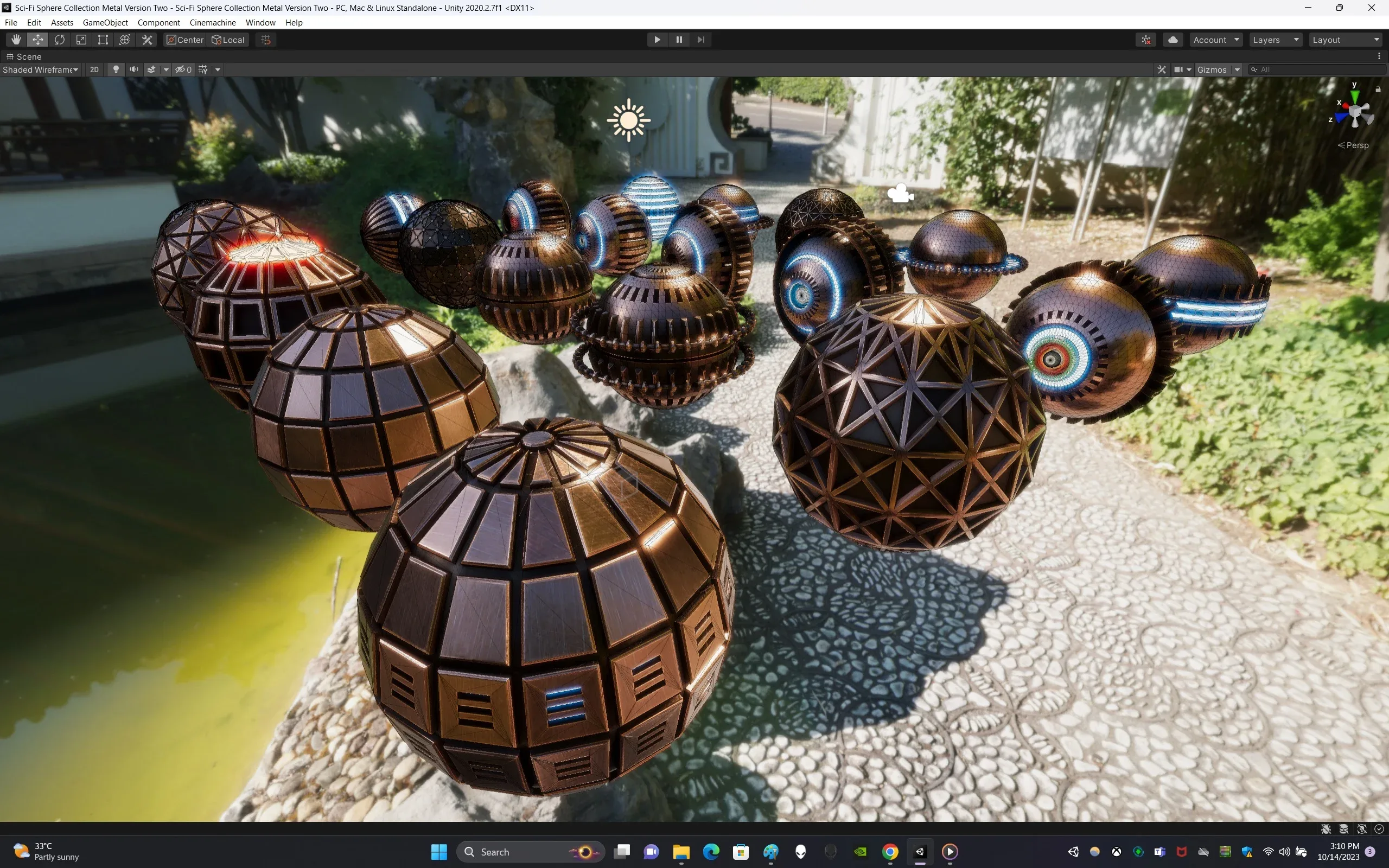 Sci-Fi Sphere Collection Metal - FlippedNormals